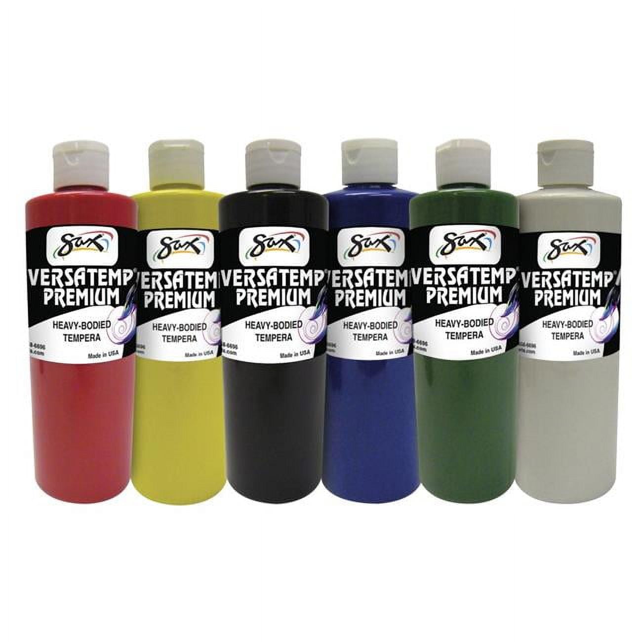 Versatemp Premium Heavy-Bodied Tempera Set - Multiple Colors - 6 Pints ...