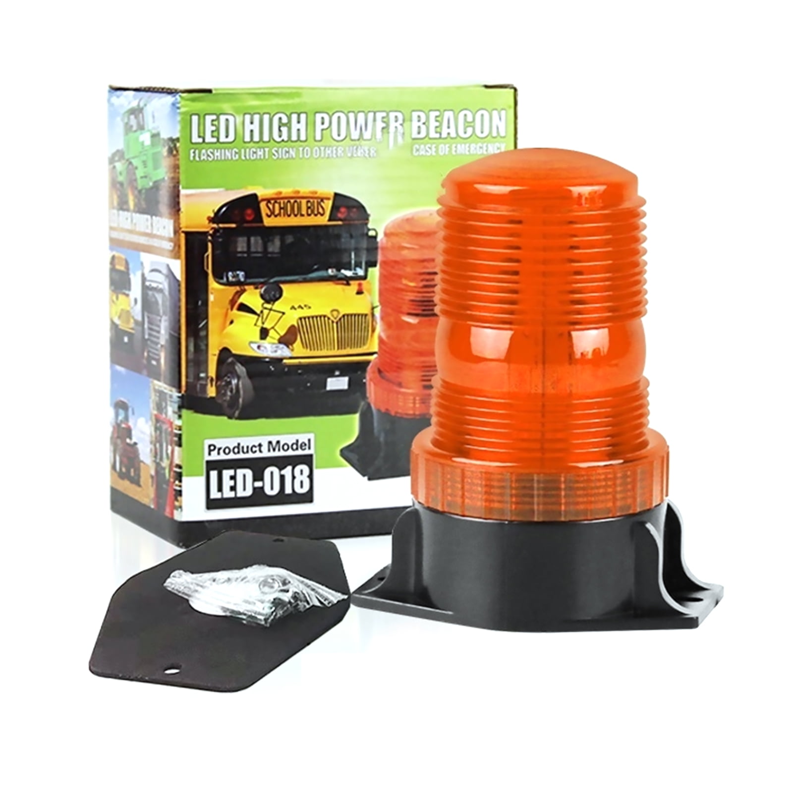 Versatile 12V-24V LED Car Emergency Warning Light 30 LED Flashing ...