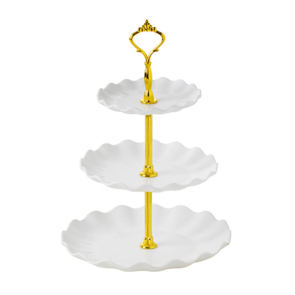 Versatile 3-Tier Food Stand Food-Grade PP Dessert Tower Tray with ...