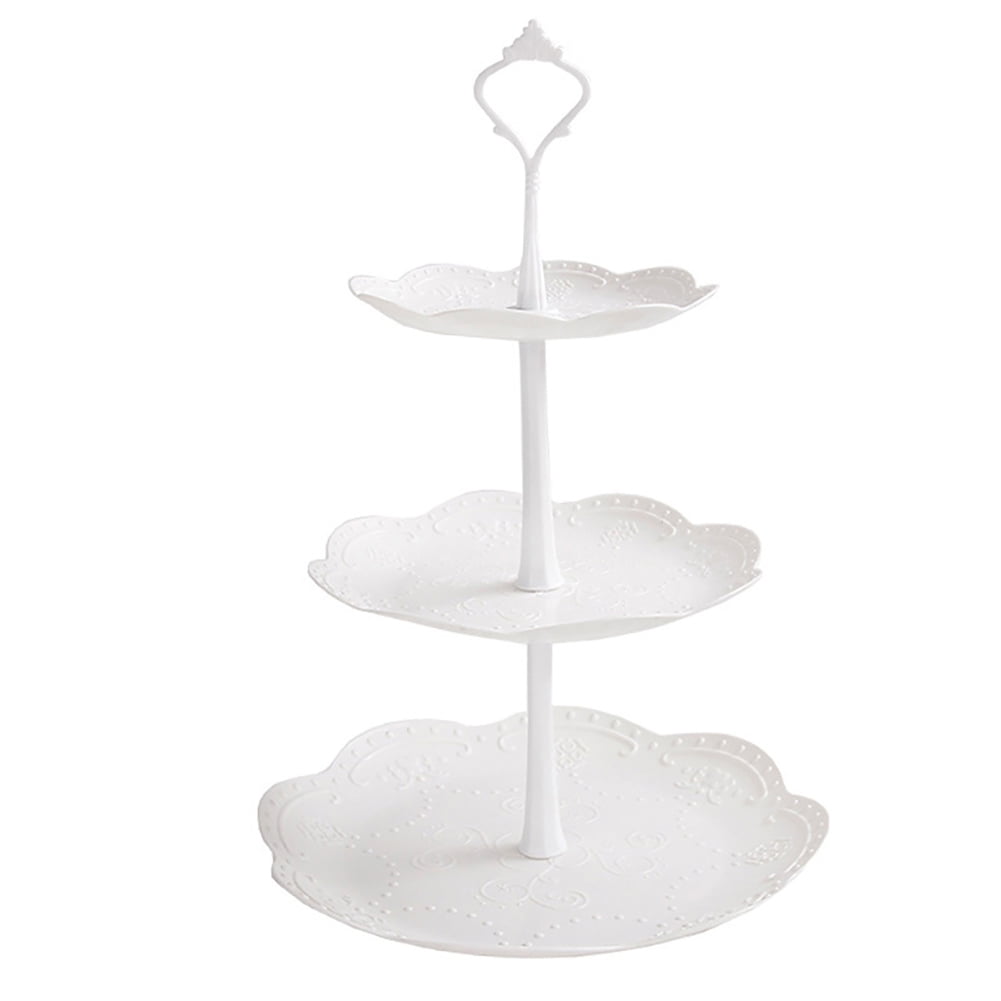 Versatile 3-Tier Snack Stand Cupcake Stand Dessert Stand with Elegant ...