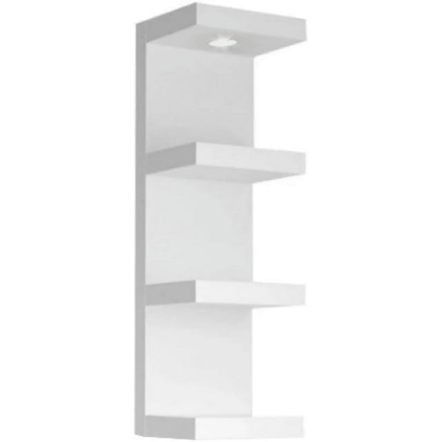 Versatile 4 Tier Wall Shelf Unit,White Lack Wall Shelf,Display Floating ...