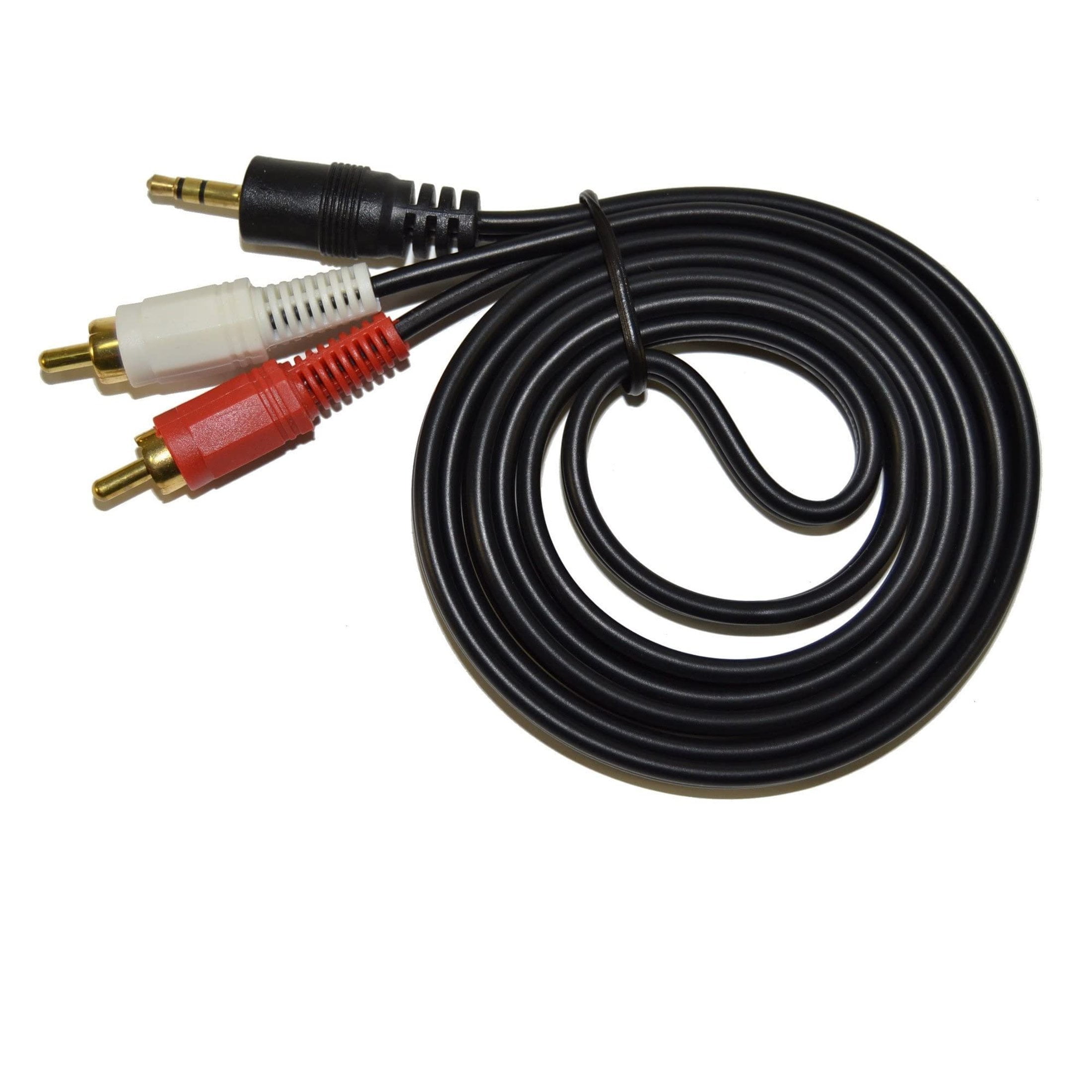 Versatile 4ft Stereo RCA to 3.5mm Audio Cable for Sound Bar Connection ...