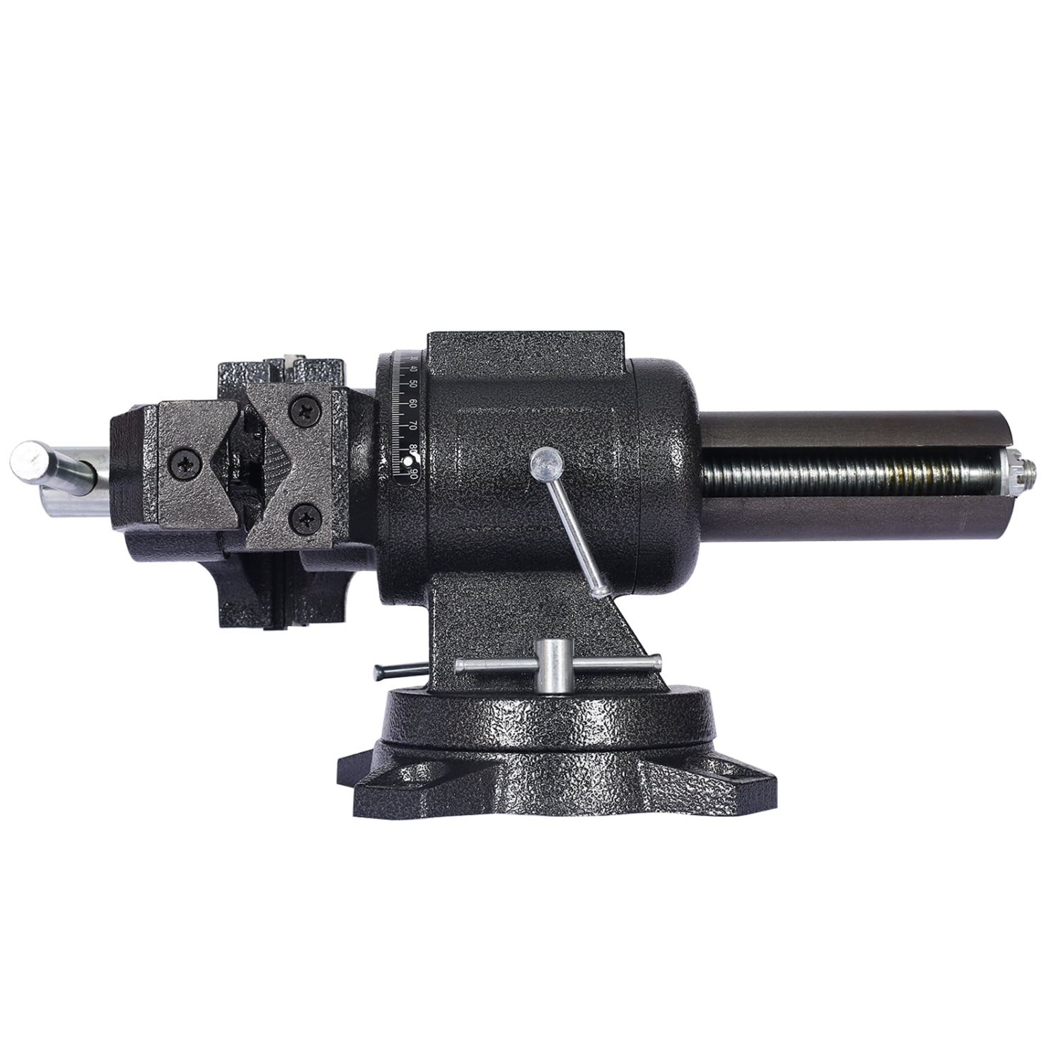 Versatile 5” Black Multipurpose Multi-Jaw Rotating Bench Vise with 360 ...
