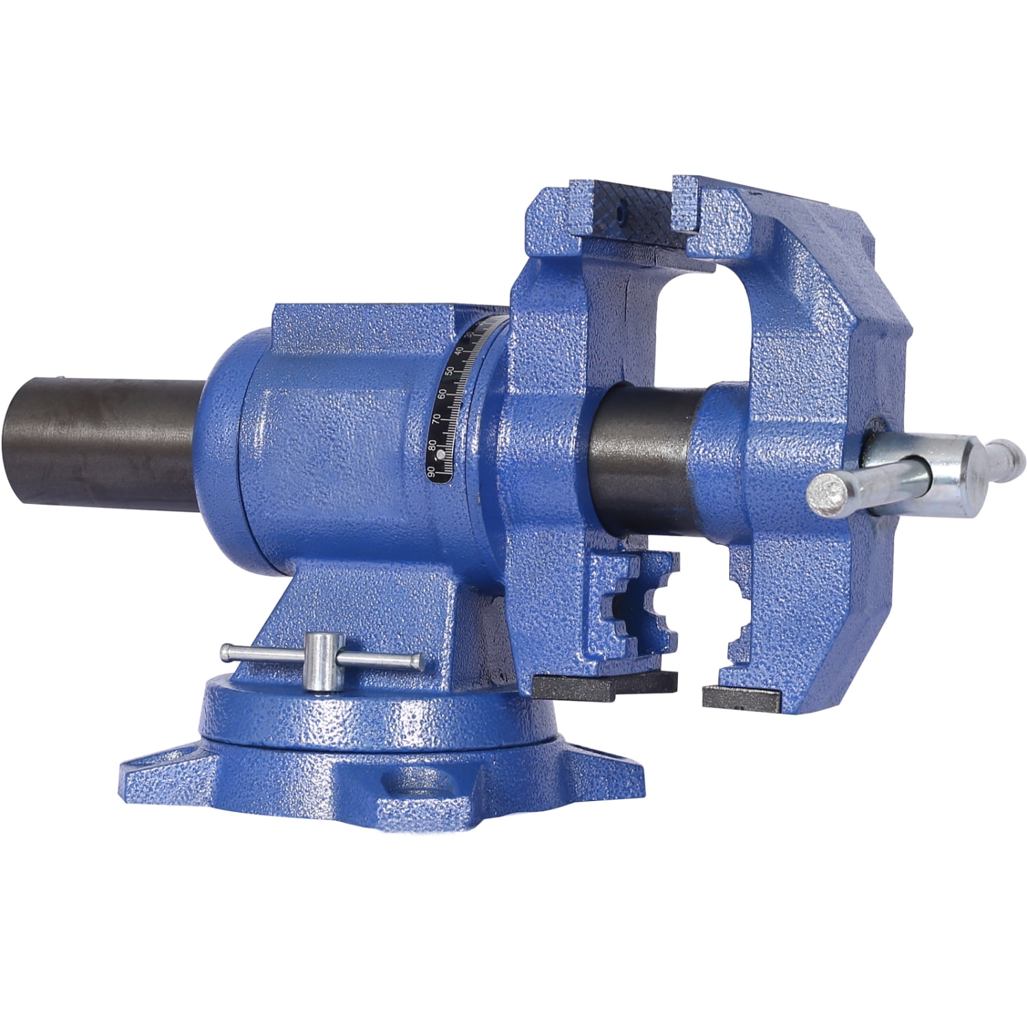 Versatile 5” Blue Multi-jaw Rotating Bench Vise with 360-Degree ...