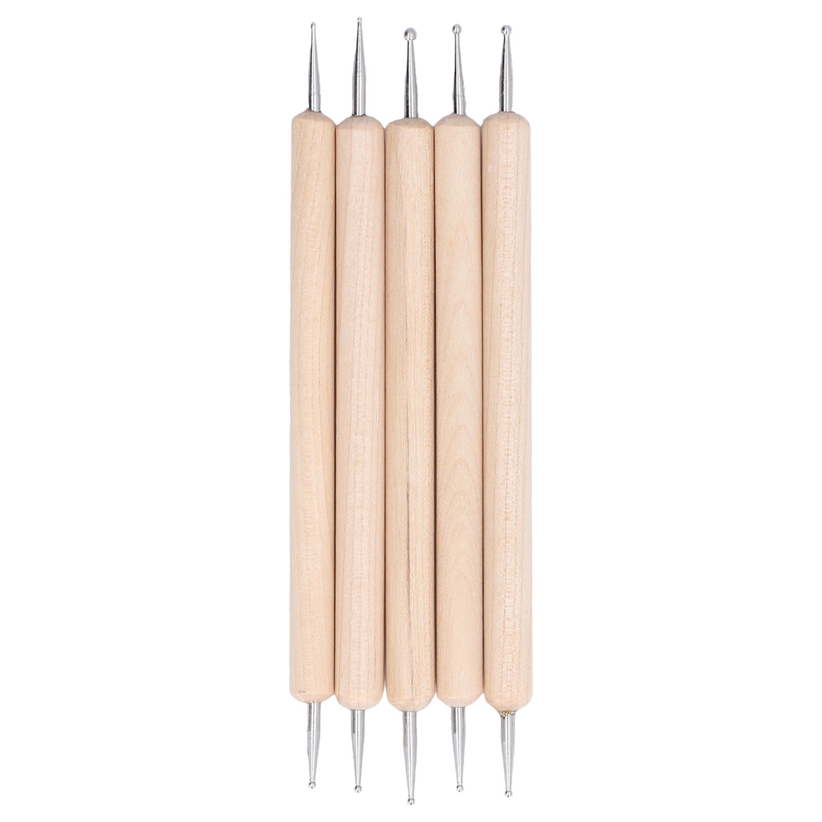 Versatile 5Pcs Double-End Tracing Dotting Stylus Set - Beech Handle ...
