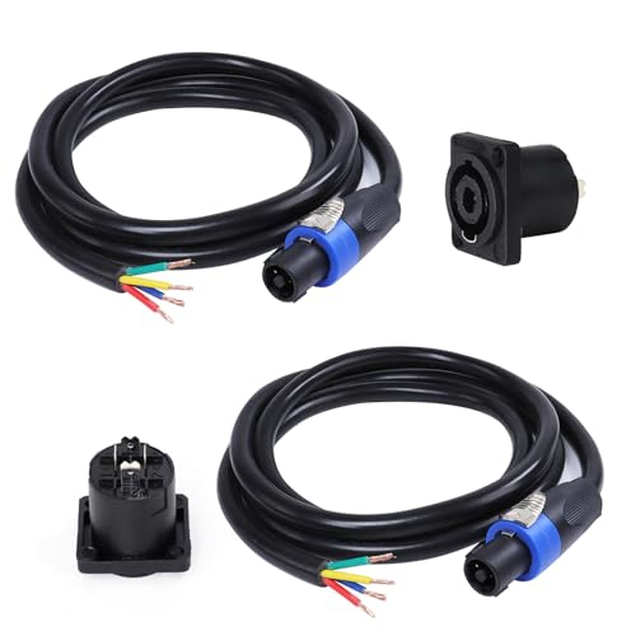 Versatile 6 Feet SpeakON to Bare Wire Audio Cable for PA and DJ Use ...