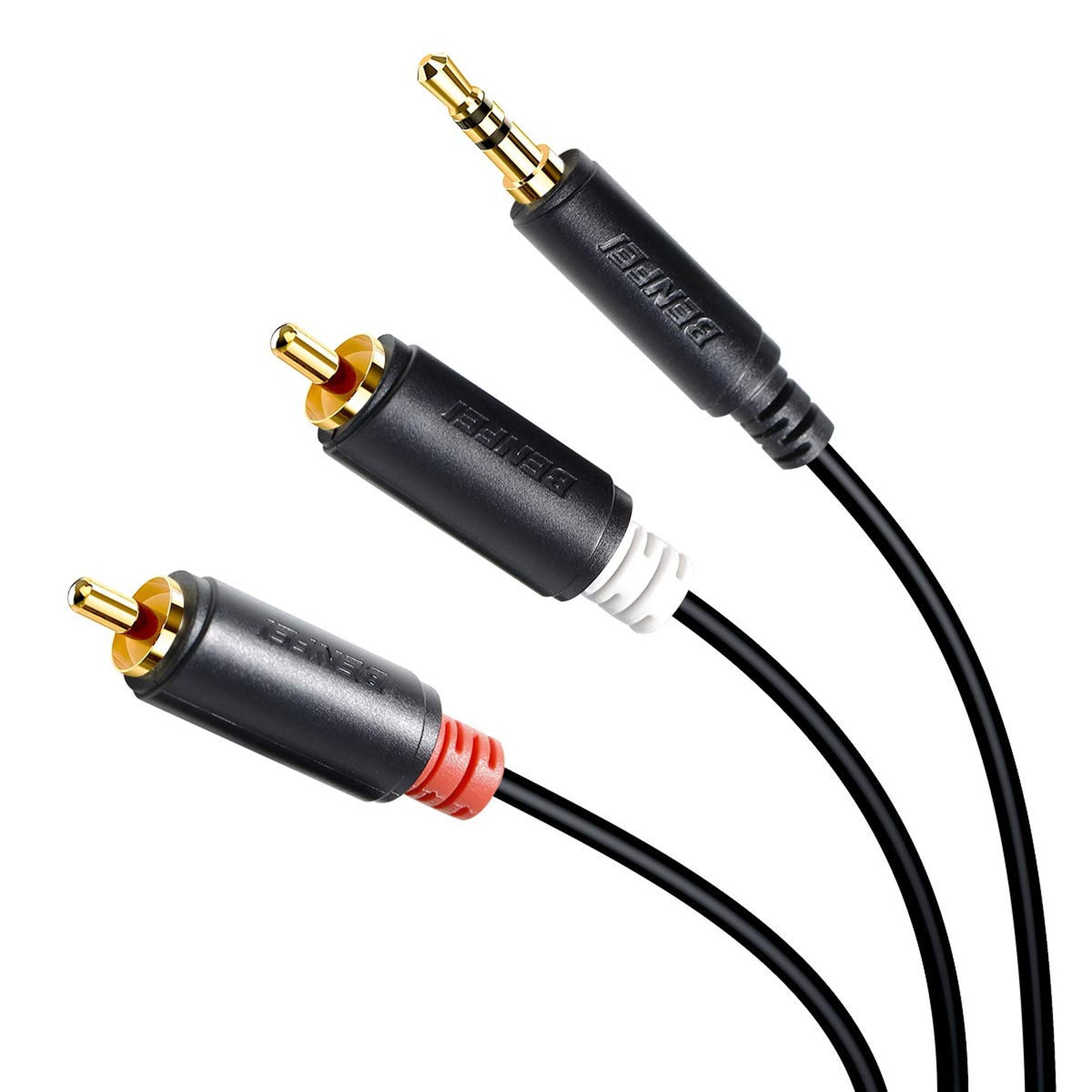 Versatile 6-Foot 3.5mm to Dual RCA Stereo Audio Connection Cable ...