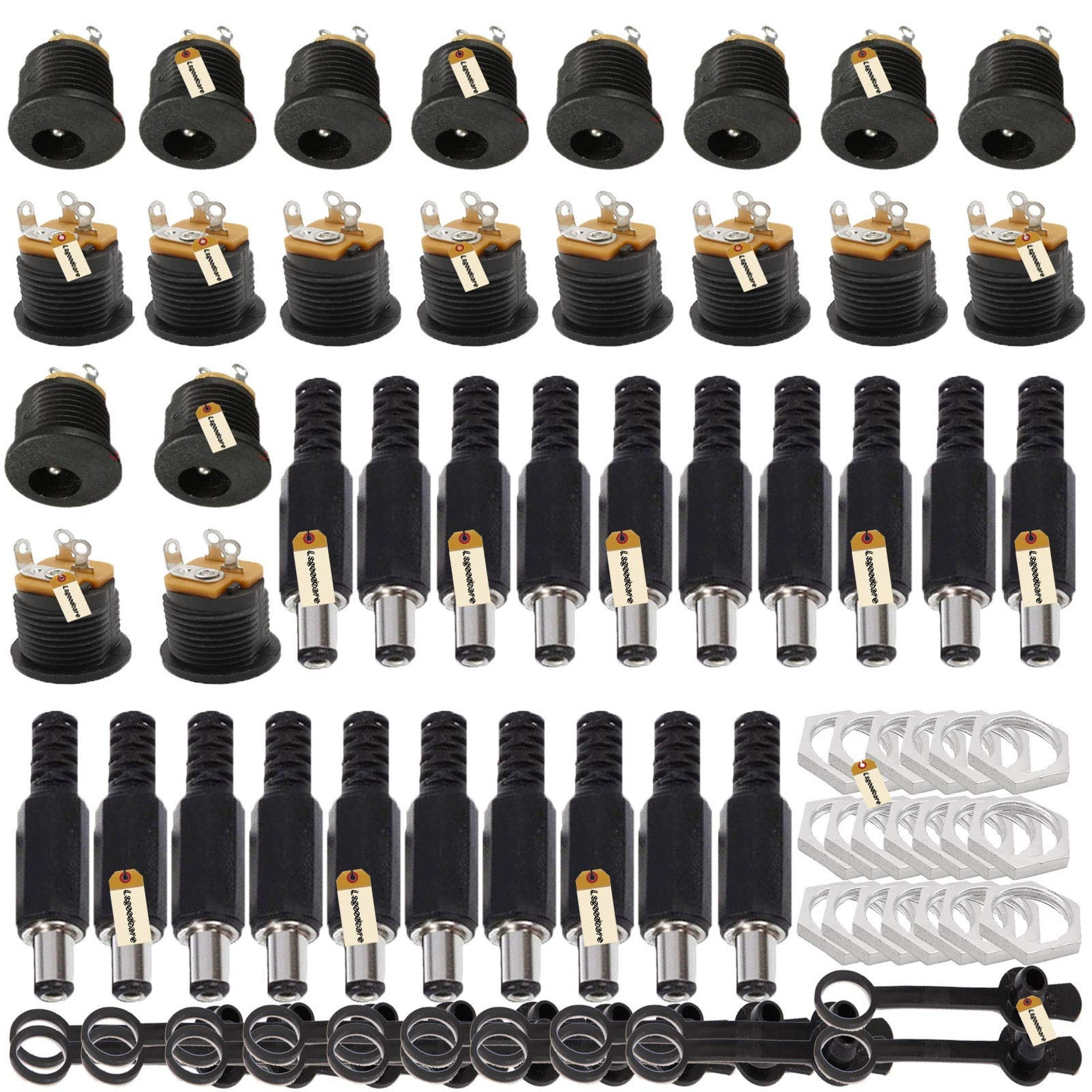 Versatile 60-Piece DC Power Plug and Adapter Connector Set with ...