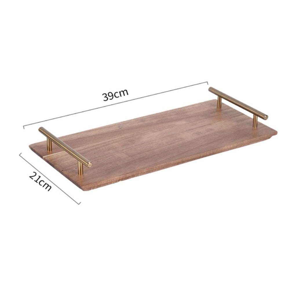 Versatile Acacia Wood Pallet with Stainless Steel Handles - Sturdy And ...