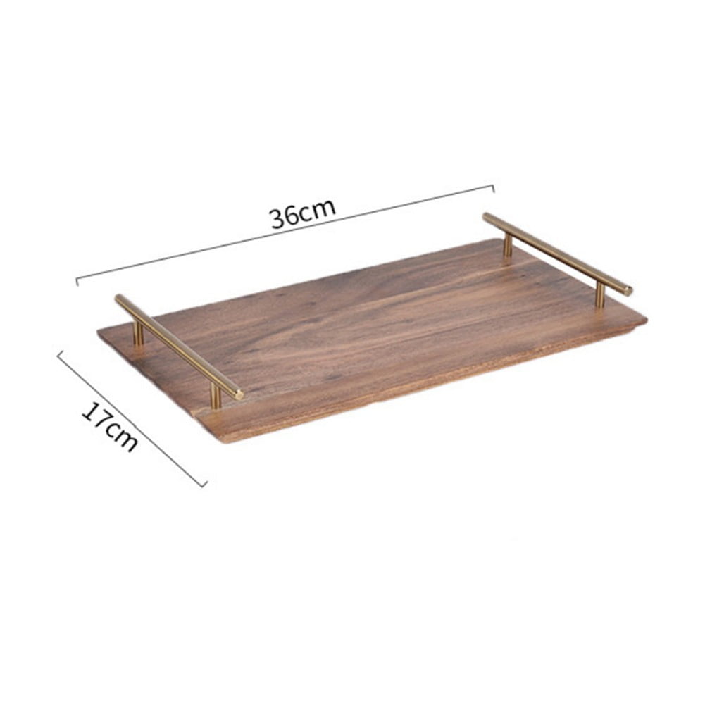 Versatile Acacia Wood Pallet with Stainless Steel Handles - Sturdy and ...