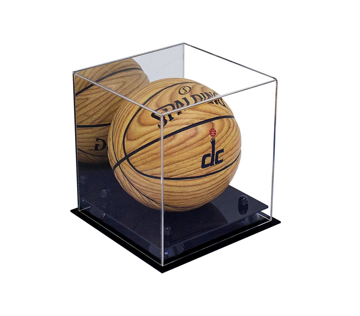 Versatile Acrylic Display Case - Small Rectangle Box with Black Risers ...
