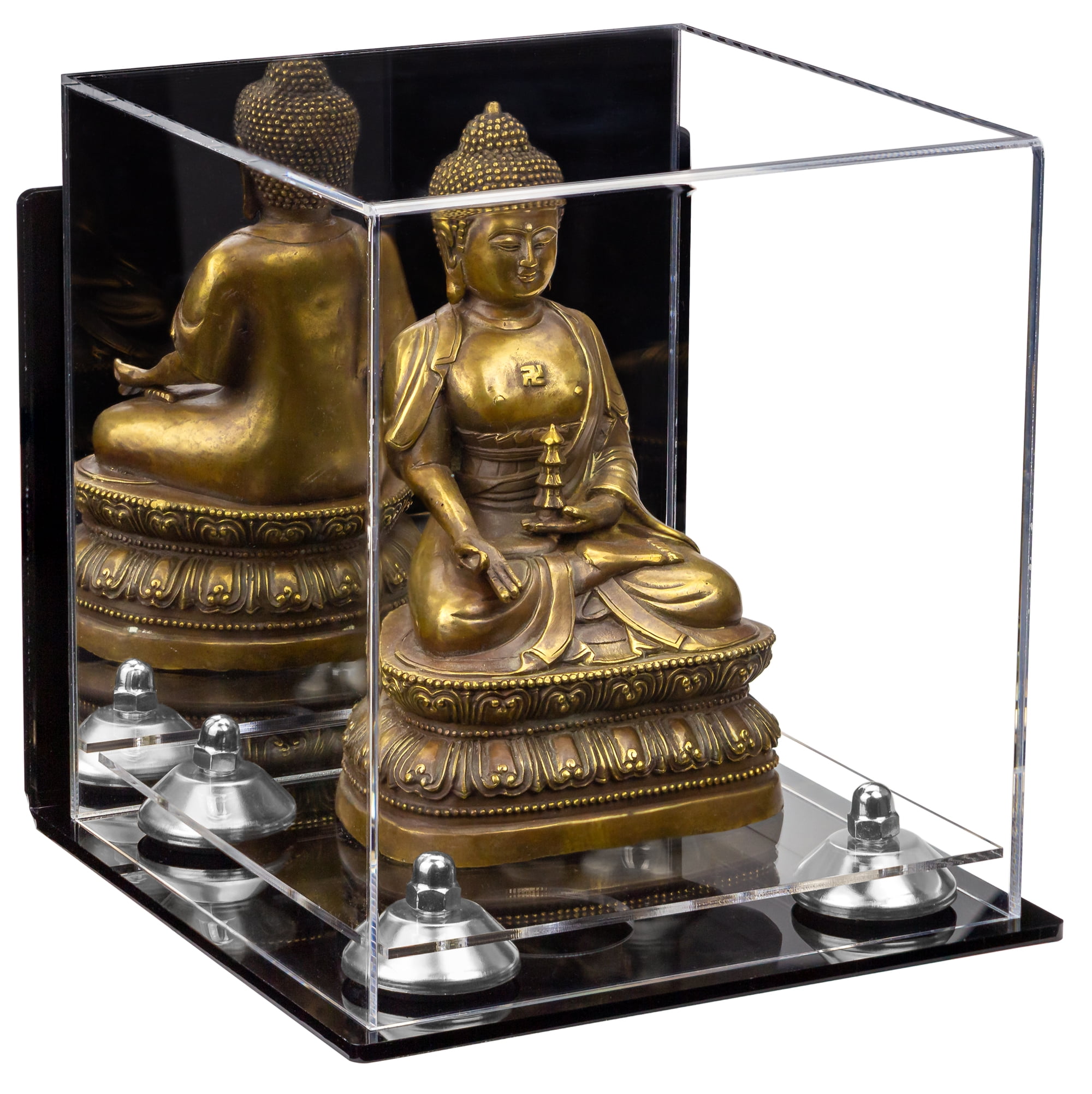 Versatile Acrylic Display Case - Small Rectangle Box with Mirror, Wall ...