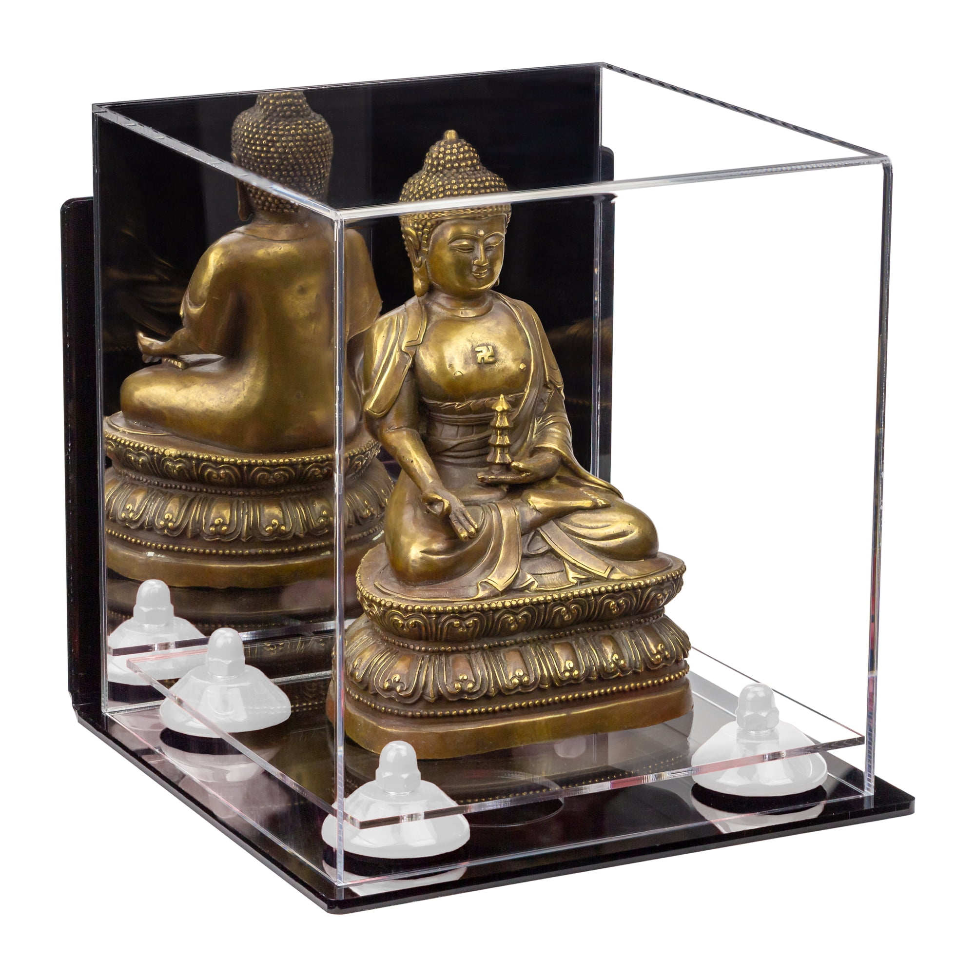 Versatile Acrylic Display Case - Small Rectangle Box with Mirror, Wall ...