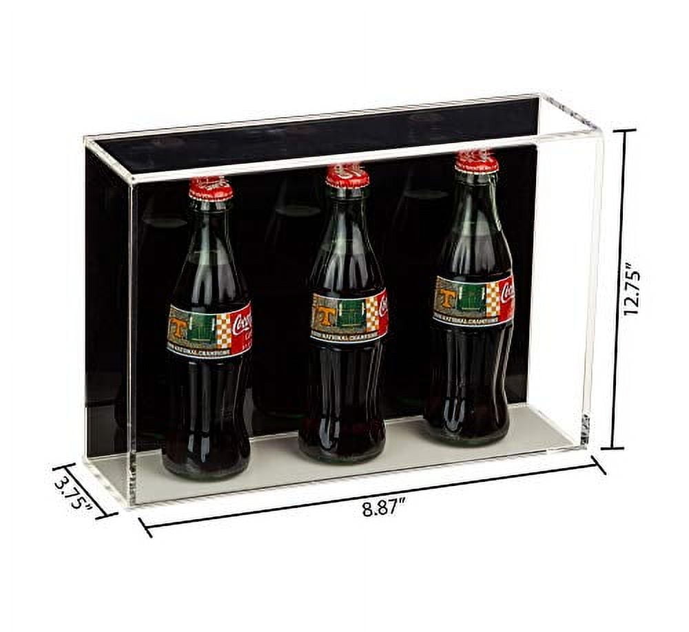Versatile Acrylic Display Case with Black Back Horizontal Wall Mount 8.75" x 3.75" x 12.75 ...