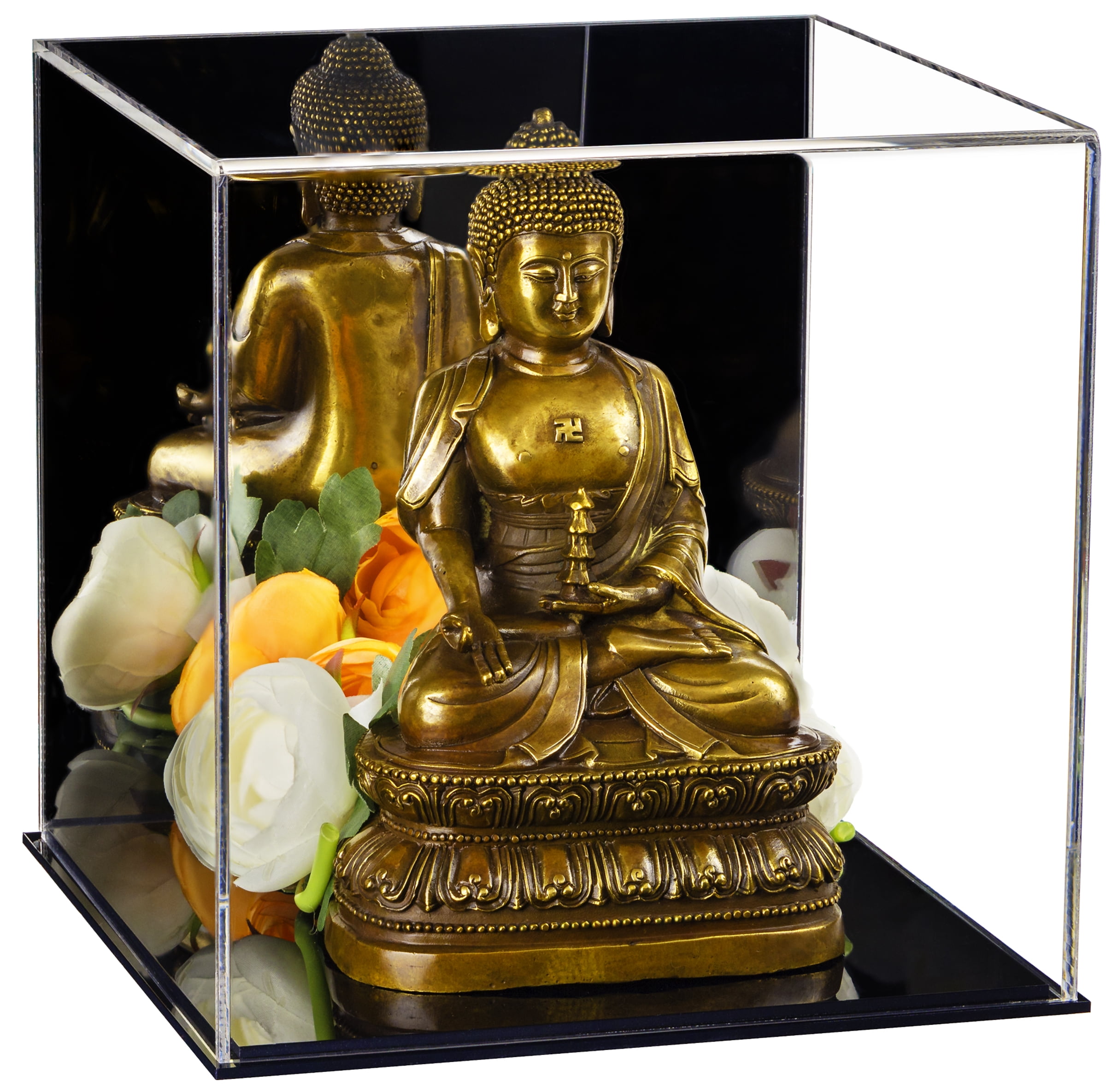 Versatile Acrylic Mirrored Display Case, Cube, Dust Cover or Riser 8" x ...