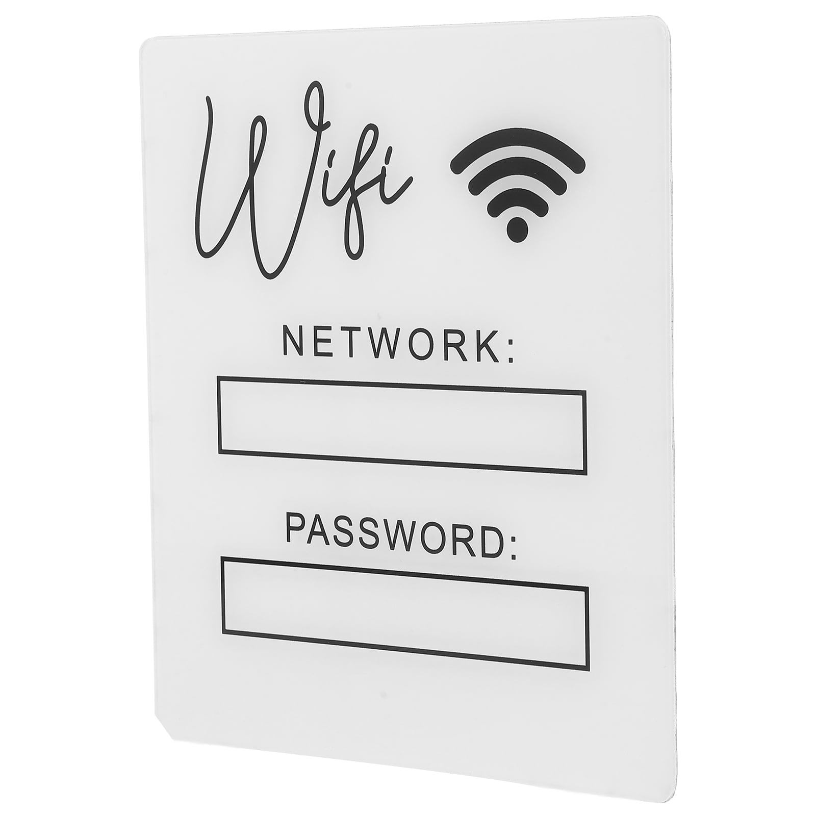 Versatile Acrylic Wifi Password Sign Tabletop Small Acrylic Sign For ...