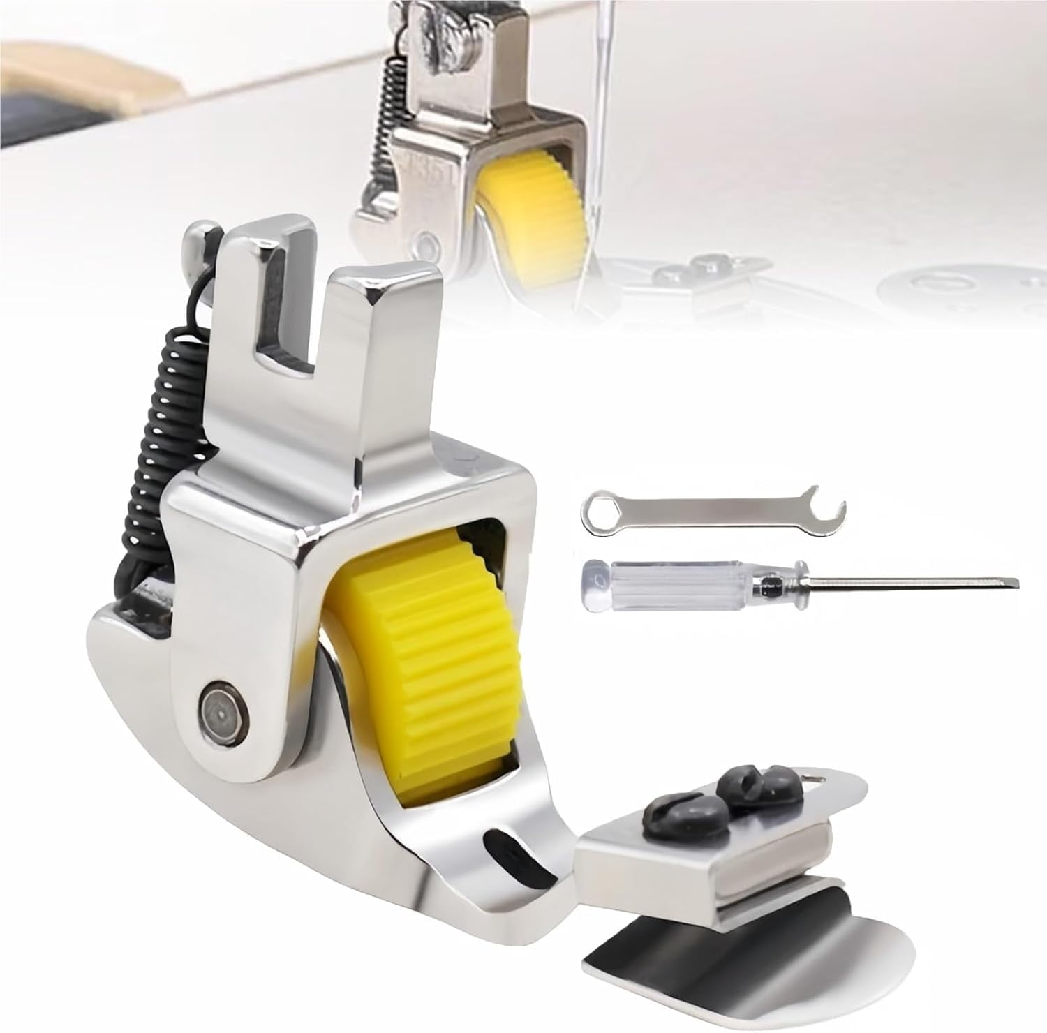 Versatile Adjustable Rolled Hemmer Presser Foot, 2025 New Sewing Rolled ...