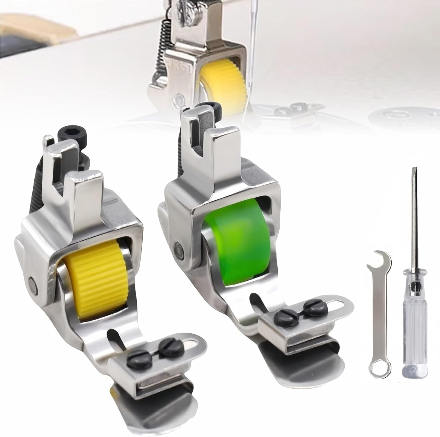 Versatile Adjustable Rolled Hemmer Presser Foot, 2025 New Sewing Rolled ...