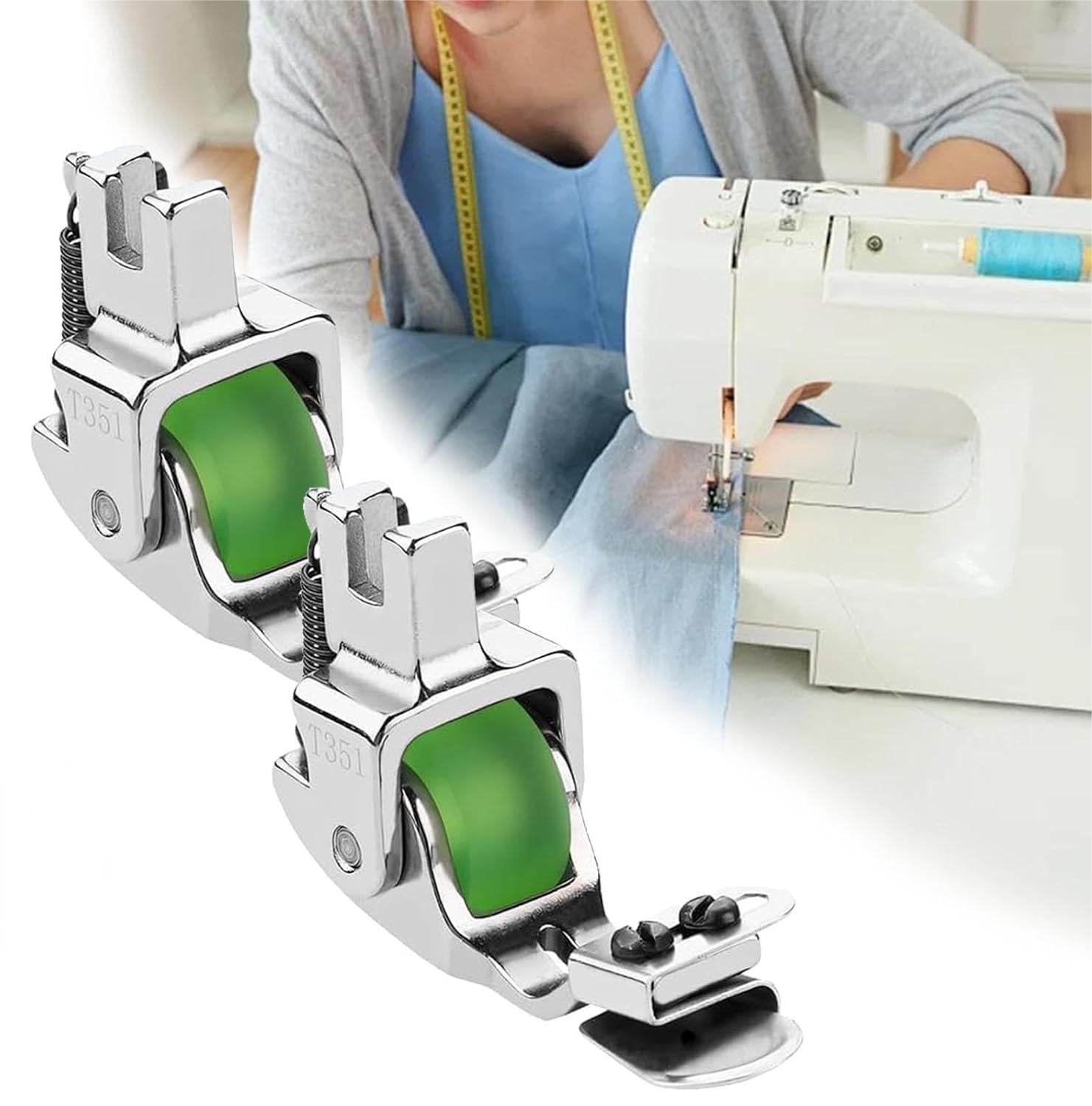 Versatile Adjustable Rolled Hemmer Presser Foot, Multi-Function ...