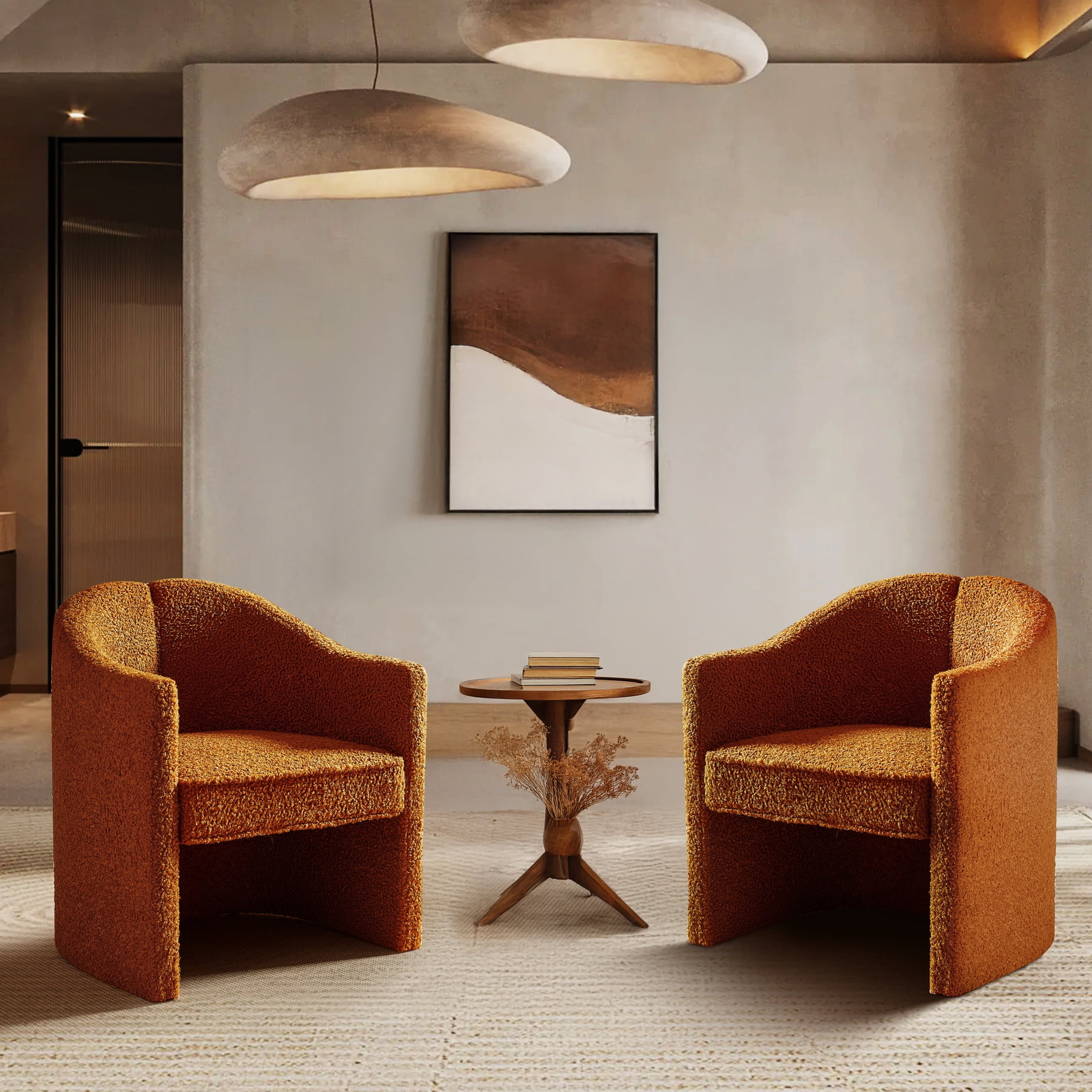 Versatile Aesthetic Accent Chair 2 - Stylish Curved Look And ...