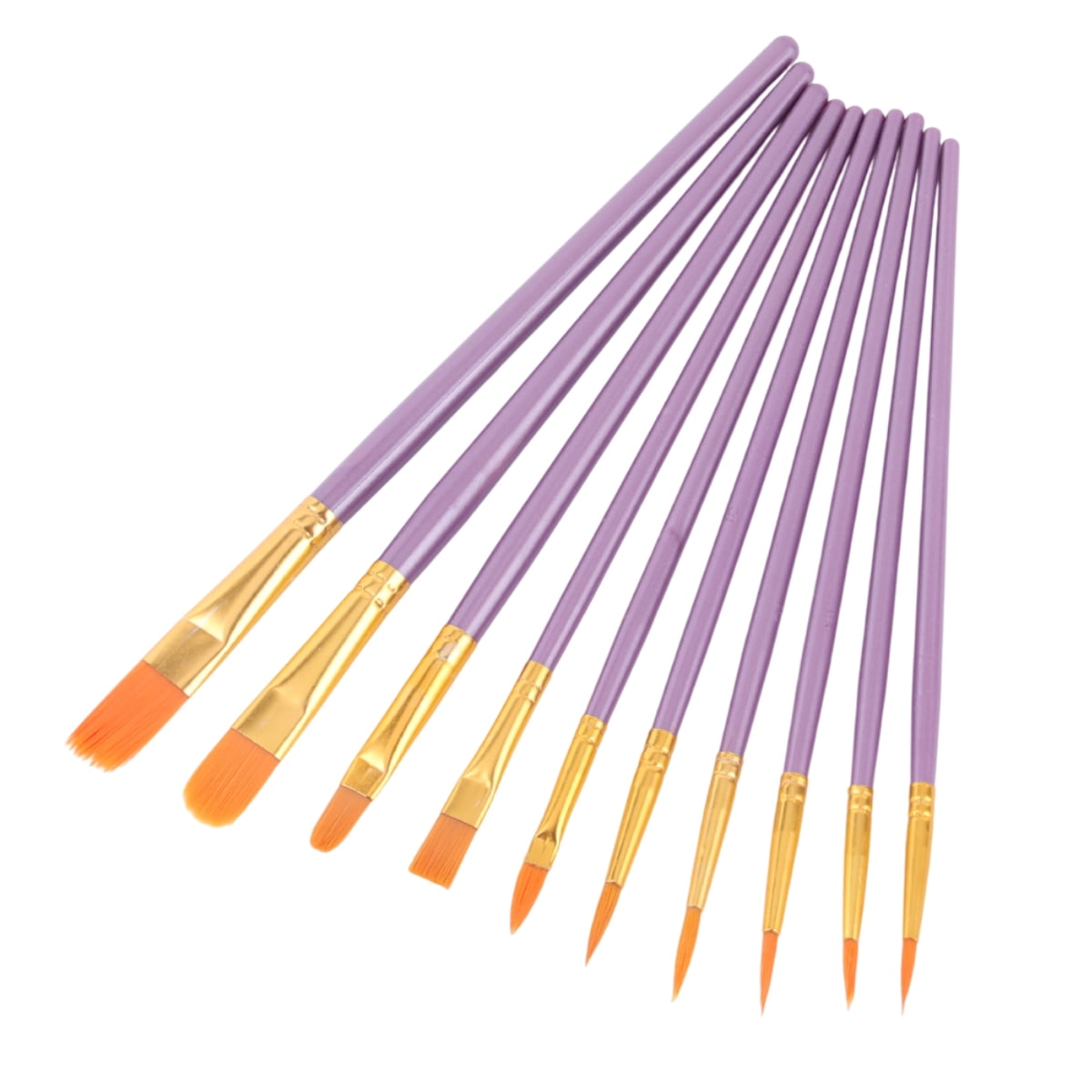 Versatile Artist Paintbrush Set 10-Ideal for Watercolor, Gouache, Oil ...