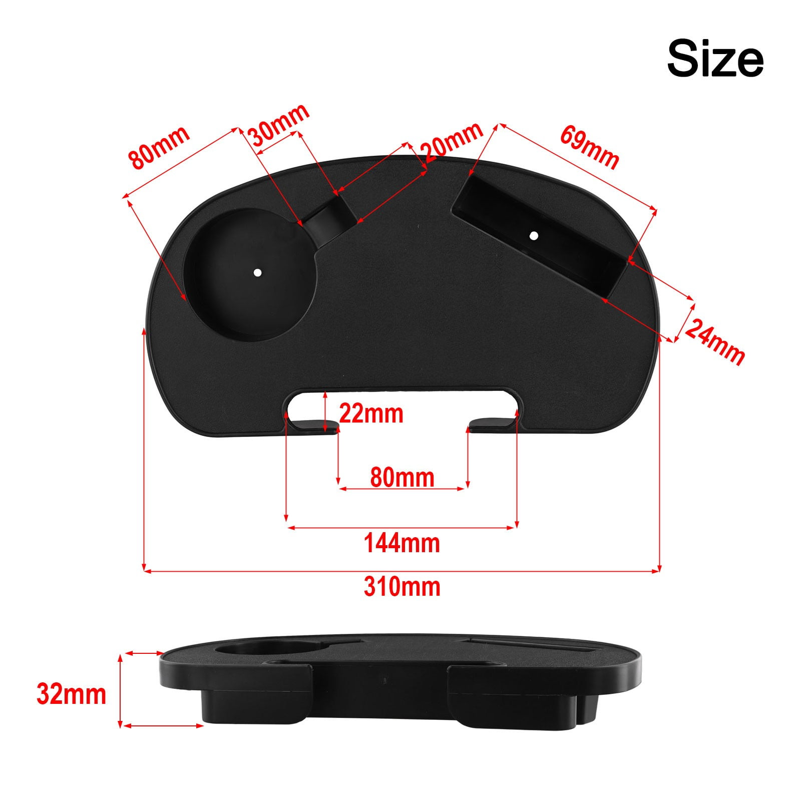 Versatile Attachable Cup Holder - Convenient Tray for Chair with Mobile ...