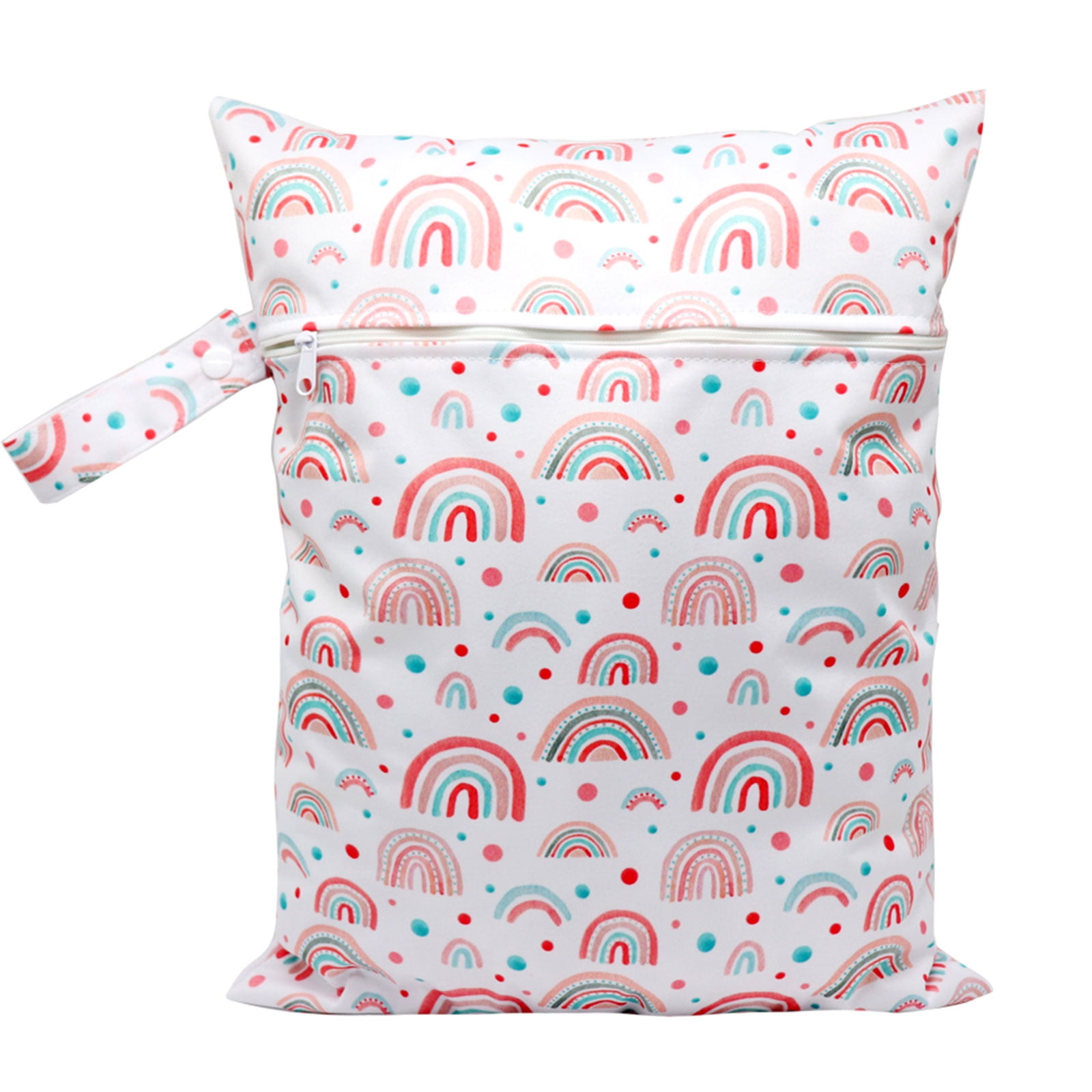 Versatile Baby Diaper Bag Cartoon Print Wet Dry Nappy Zipper Handbag ...