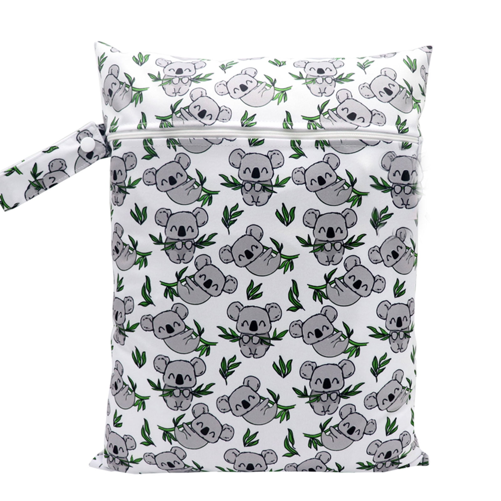 Versatile Baby Diaper Bag Cartoon Print Wet Dry Nappy Zipper Handbag ...