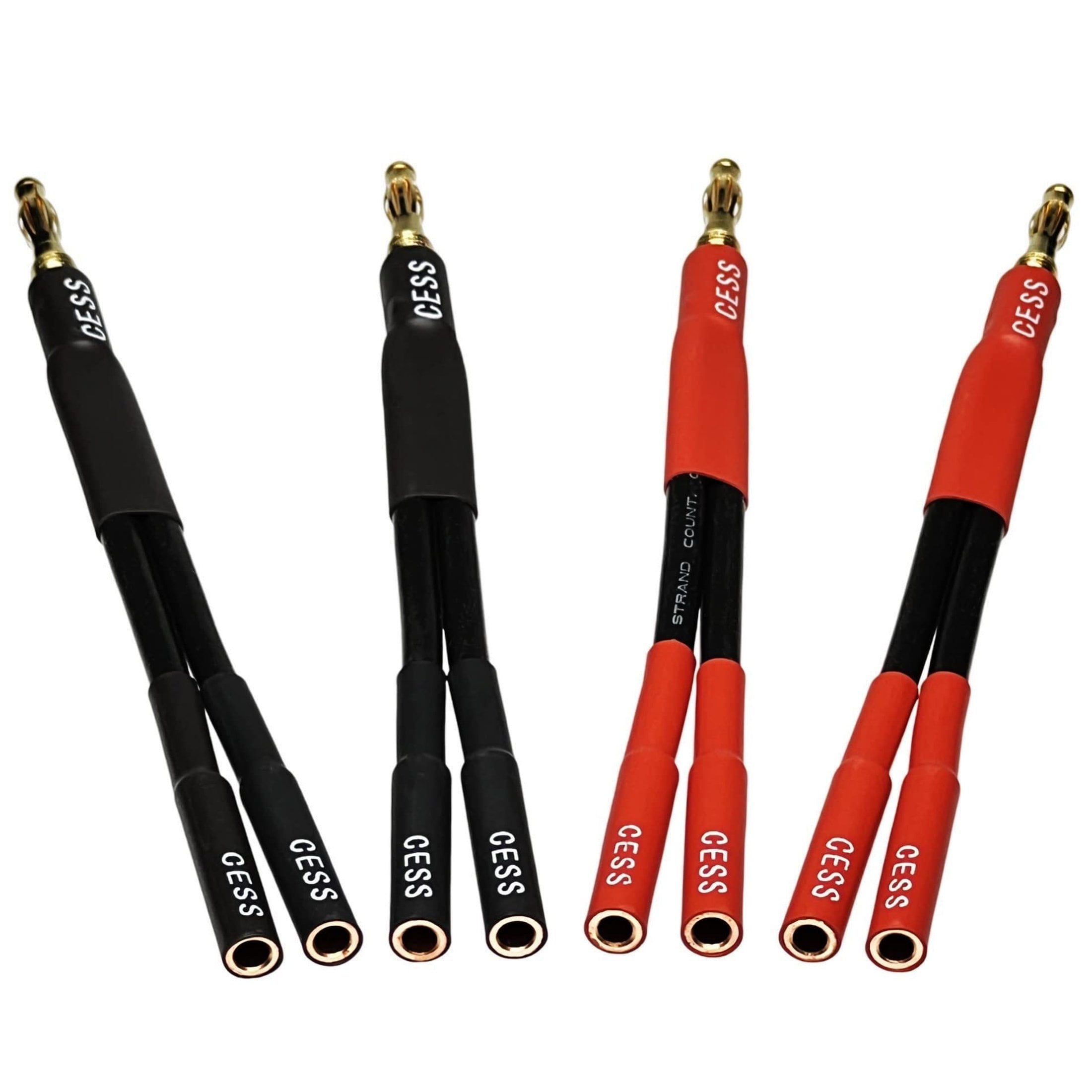 Versatile Banana Plug Splitter 2-in-1 Output Connector Set 4-Pack ...