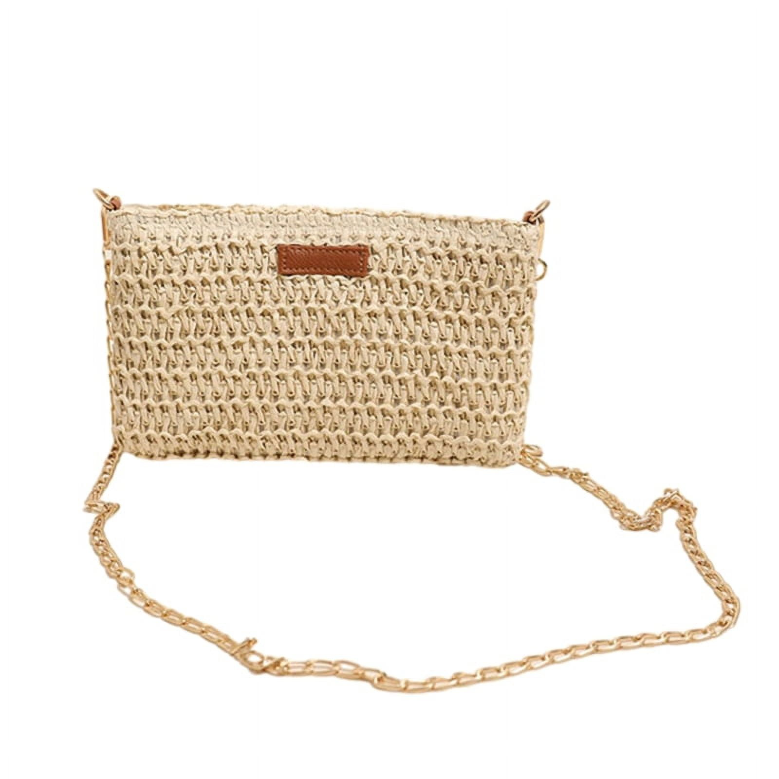 Versatile Beach Bag Crossbody Bag Casual Shoulder Bag for Girl Straw ...