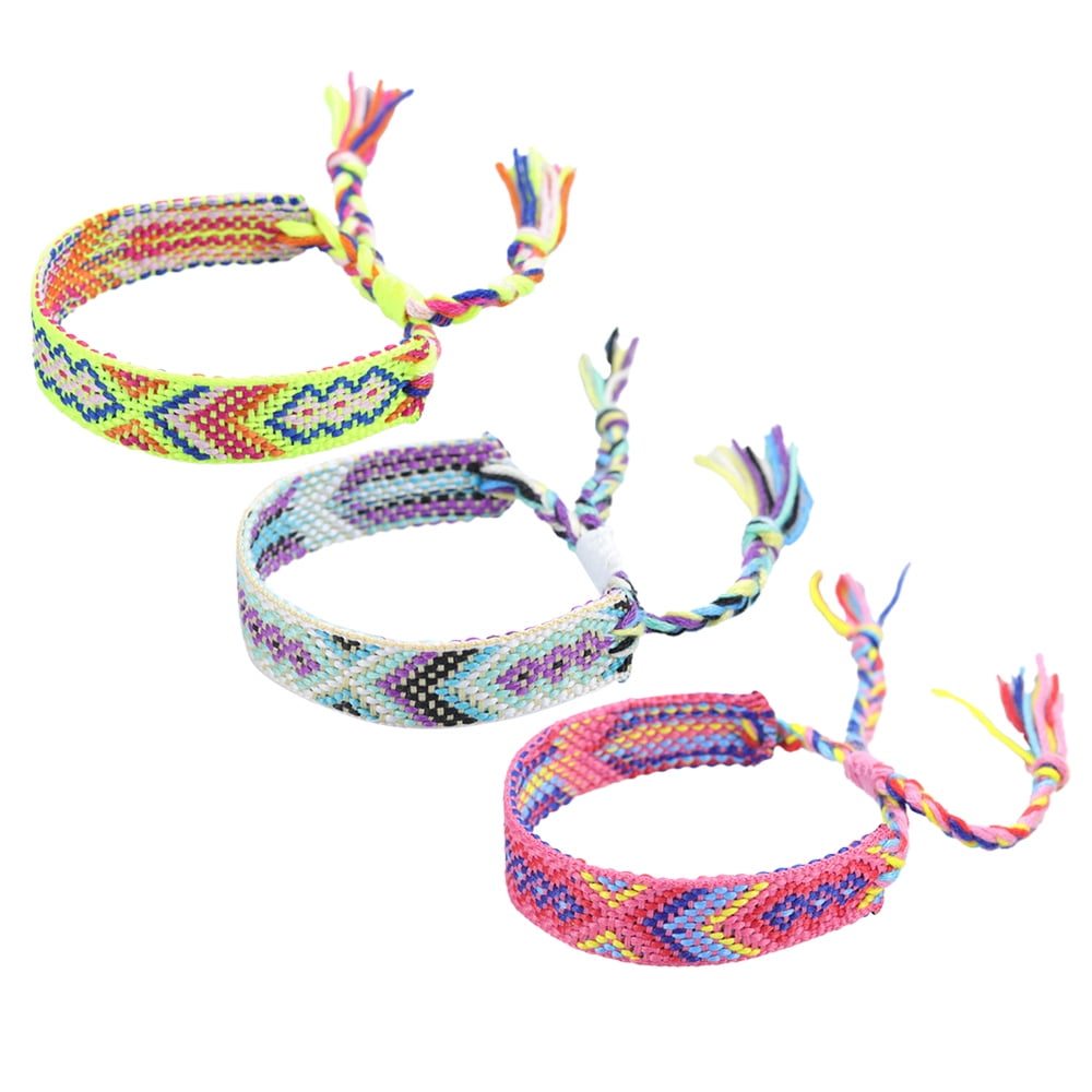 Versatile Bohemian Style, Braided Tassel Friendship Bracelets, 3-Pack ...
