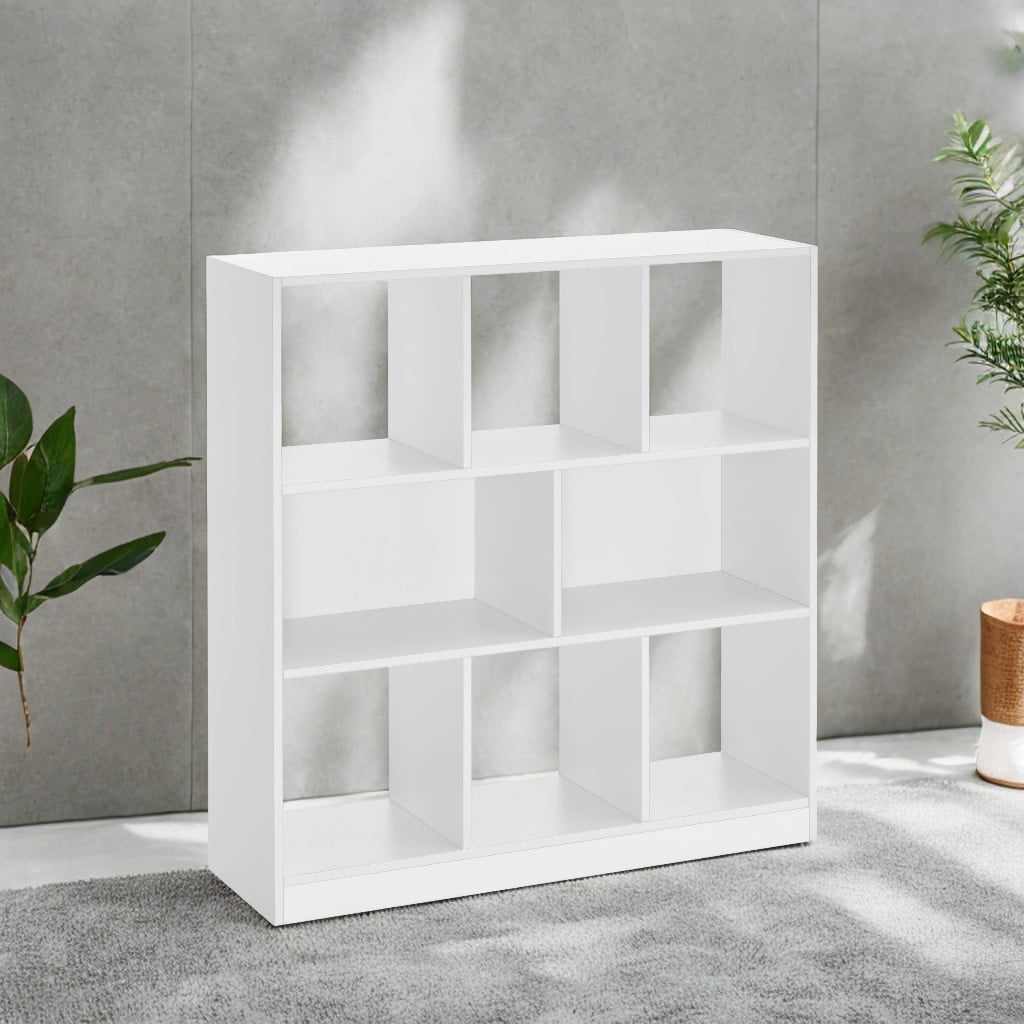 Versatile Bookcase, Freestanding Storage Unit with 8 Open Compartments ...
