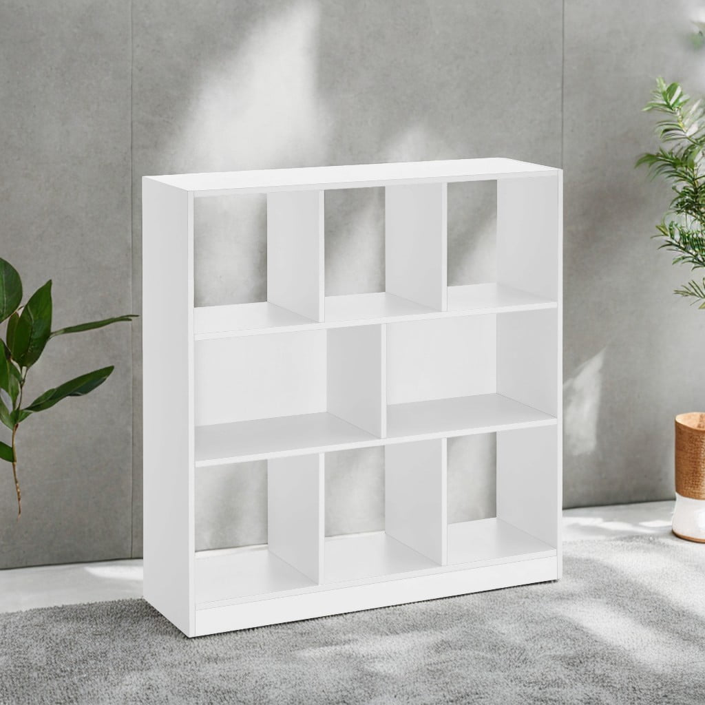 Versatile Bookcase, Freestanding Storage Unit with 8 Open Compartments ...