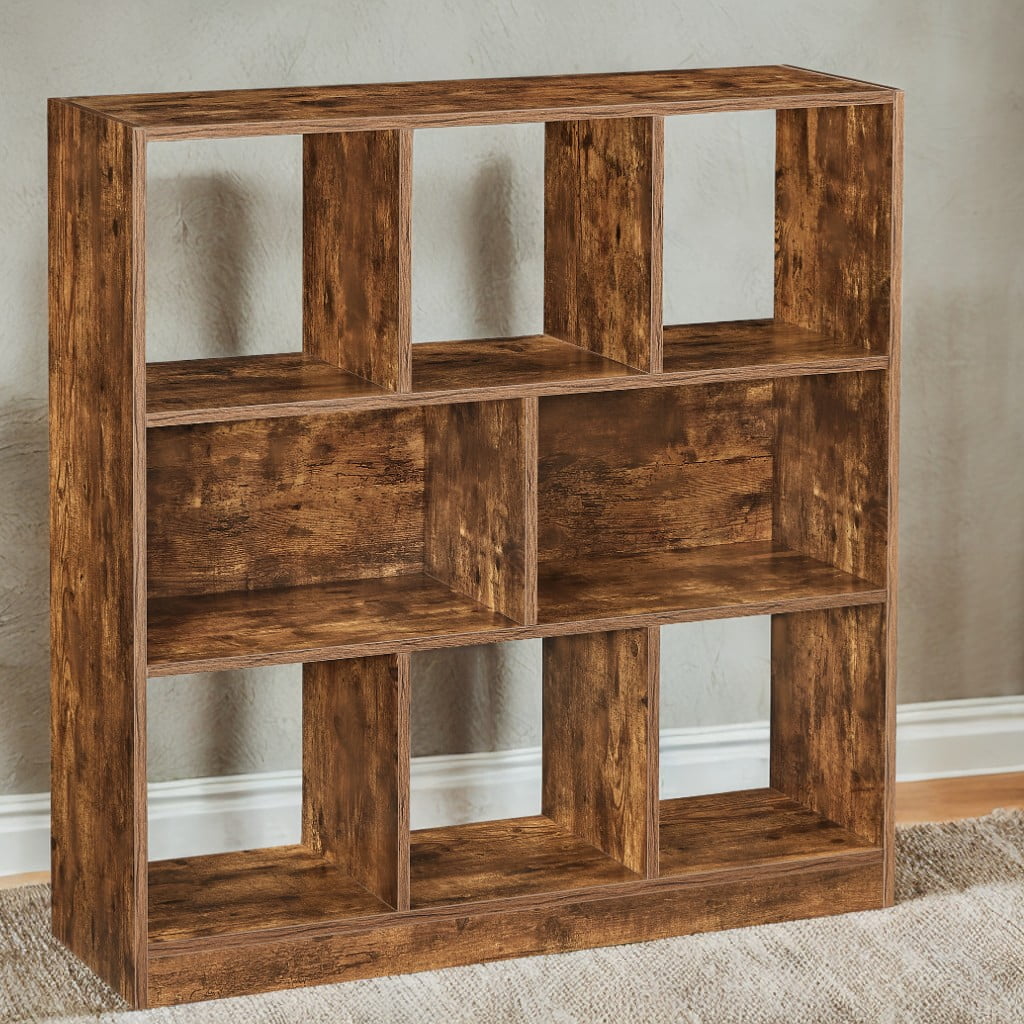 Versatile Bookcase, Freestanding Storage Unit with 8 Open Compartments ...