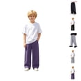 Versatile Boys And Girls Knit Casual Trousers For Everyday Wear Slim To ...