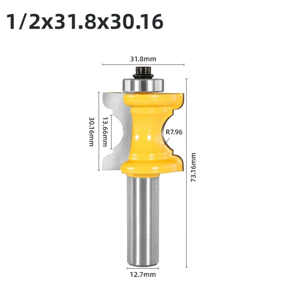 Versatile Bullnose Column Face Molding Router Bit for Woodworking Tool - Walmart.com