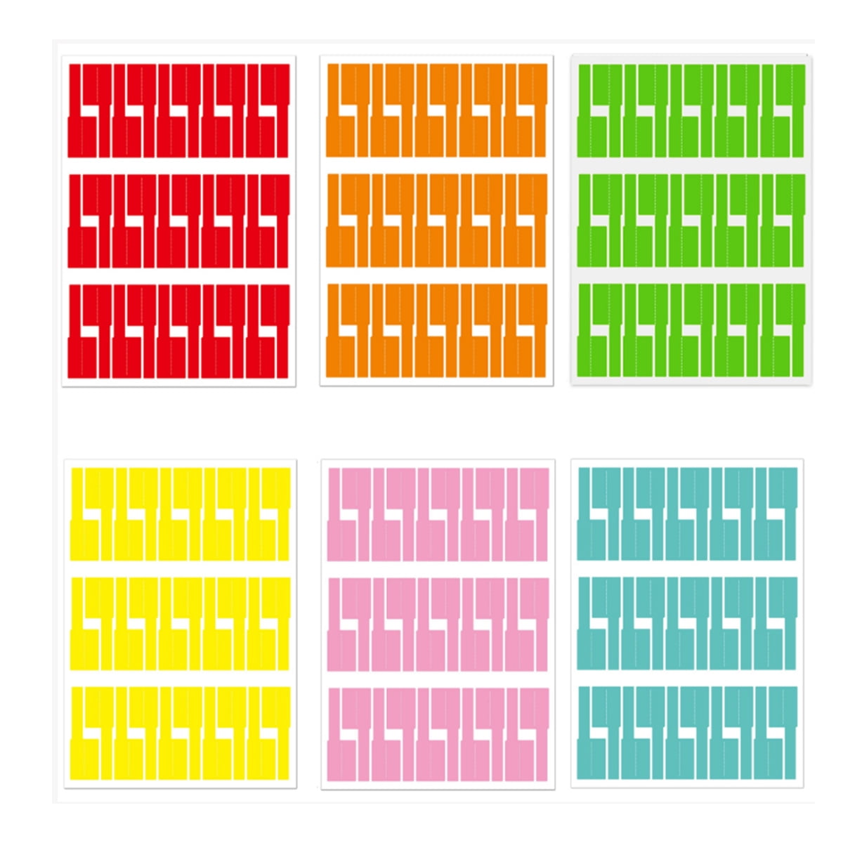 Versatile Cable Organizer, Self-Adhesive Cable Label Assorted Colors ...