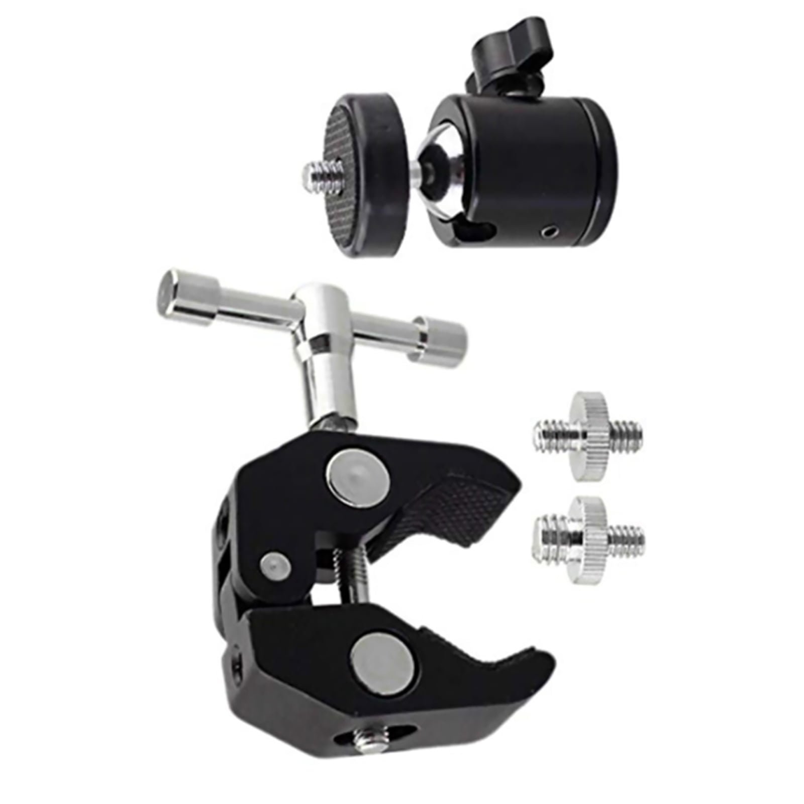 Versatile Camera Mount Super Clamp and Ball Head 1/4" Screw, Anodized ...