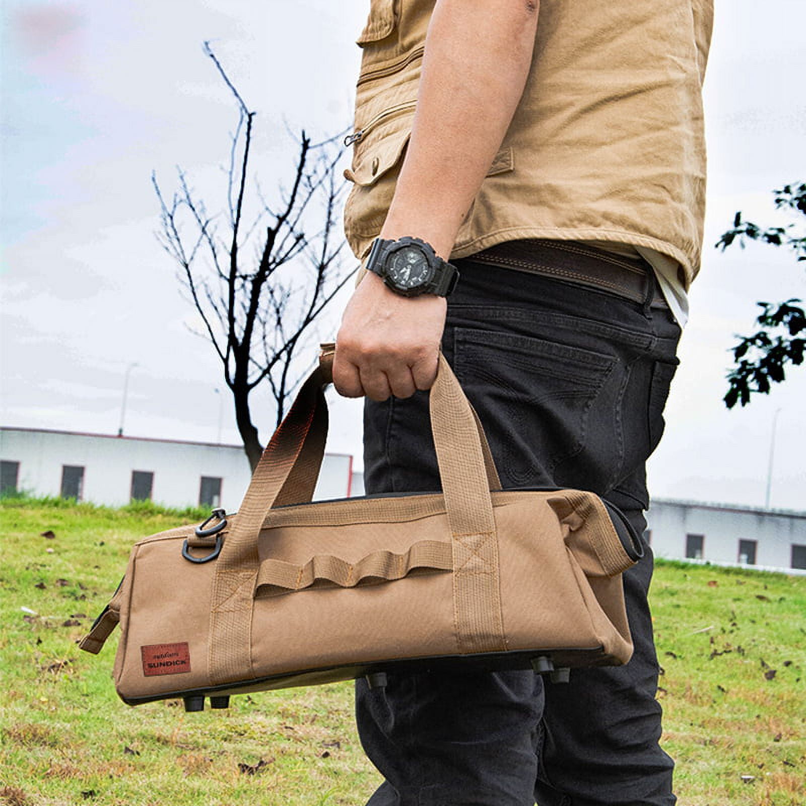 Versatile Camping Work Tool Bag, 16.1"x5.9"x5.3", Tear,Resistant, Tool ...