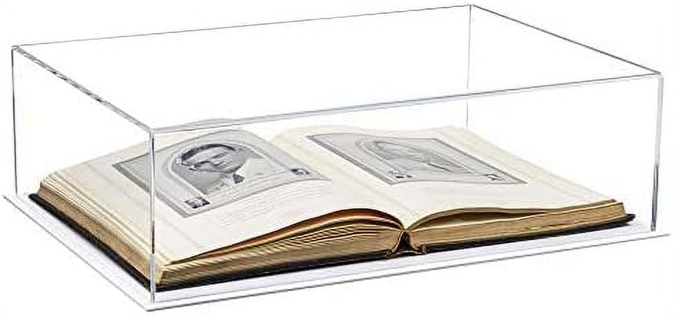 Versatile Clear Display Case - Large Rectangle Box With White Base 20 ...