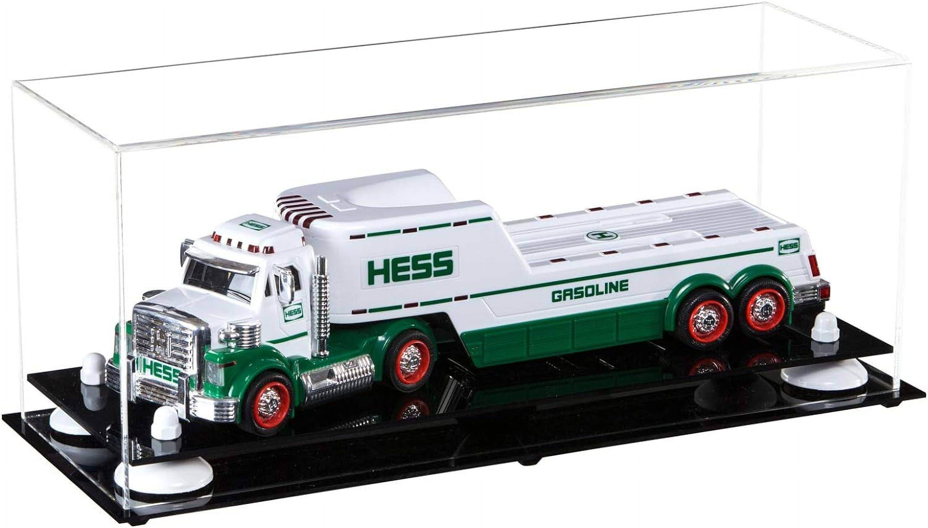 Versatile Clear Display Case - Large Rectangle Box with White Risers 17 ...