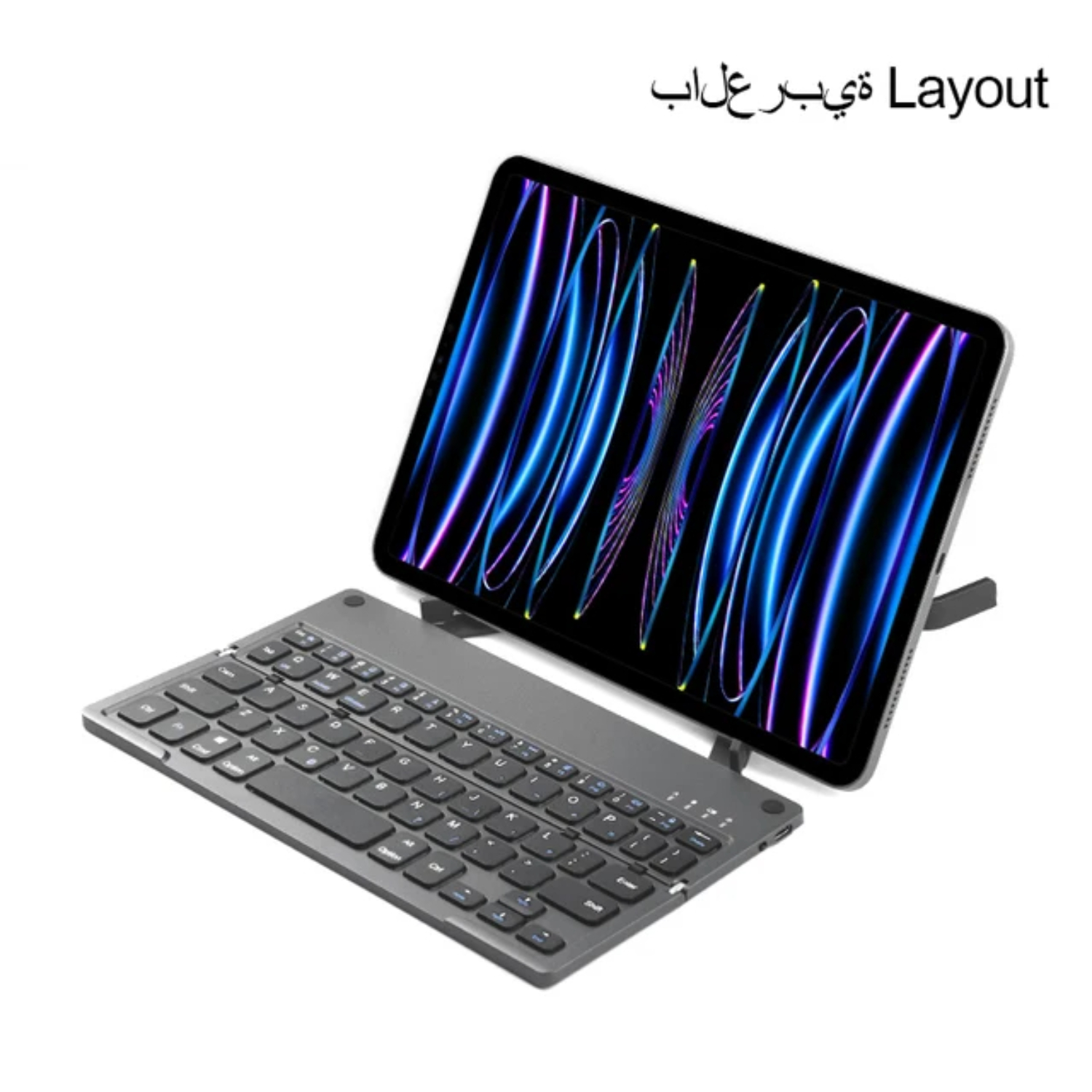 Versatile Compact and Portable Wireless Folding Keyboard with Built-in ...
