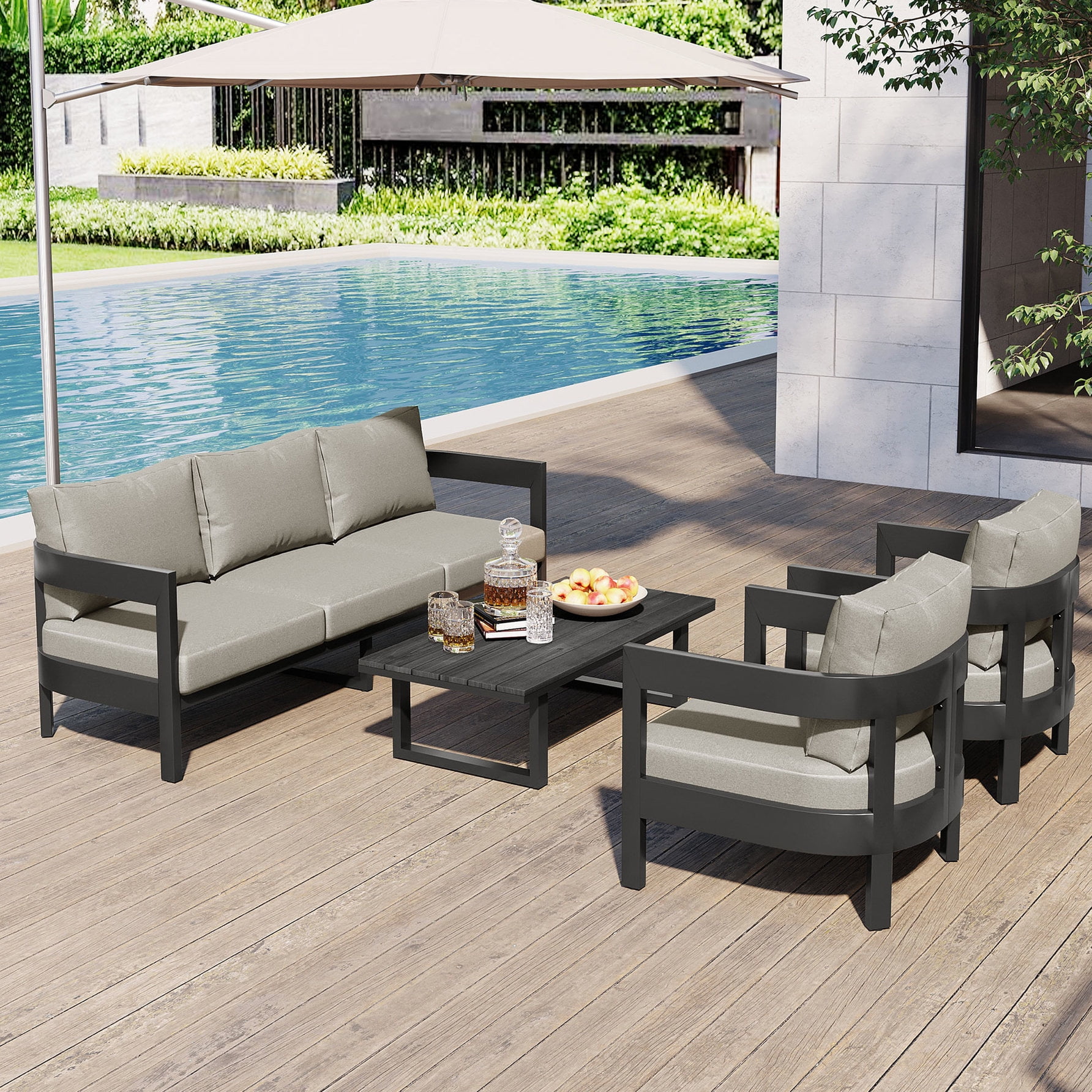 Versatile Complete Patio Set - Multiple Outdoor Scenarios, Flexible ...