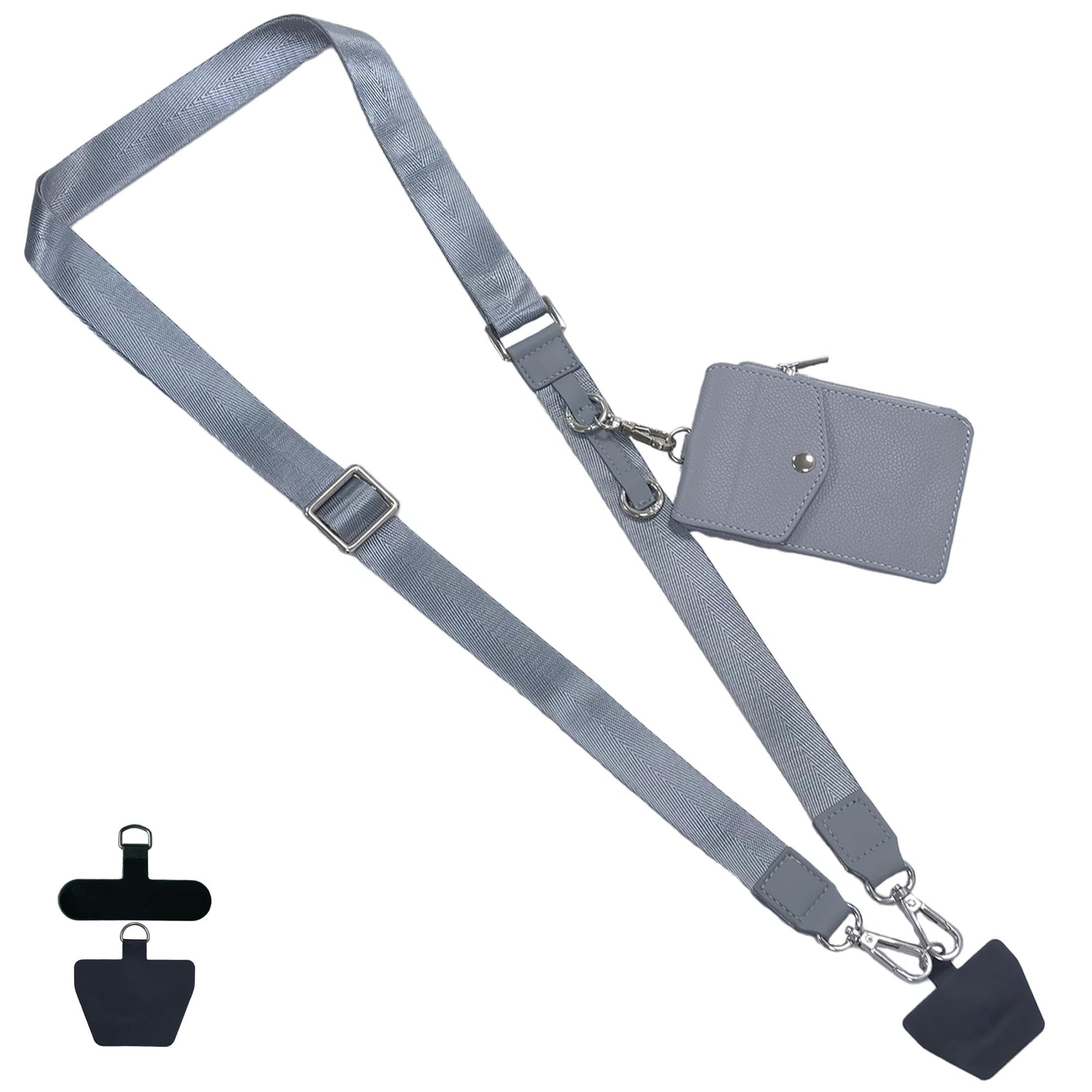 Versatile Crossbody Phone Strap with Slim Wallet and Adjustable Lanyard ...