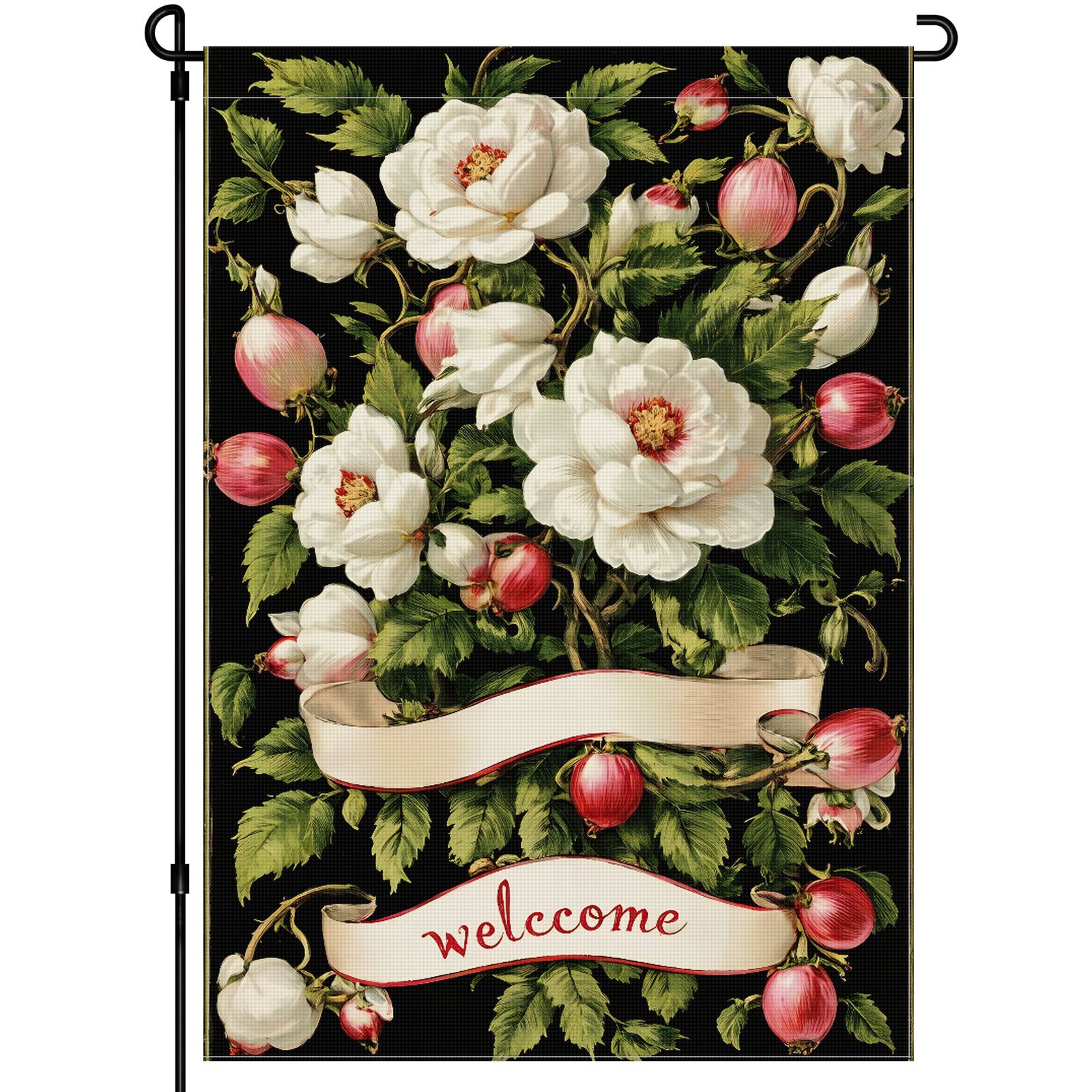 Versatile Cute Welcome Outdoor Garden Flags Colorful Cartoon Welcome ...