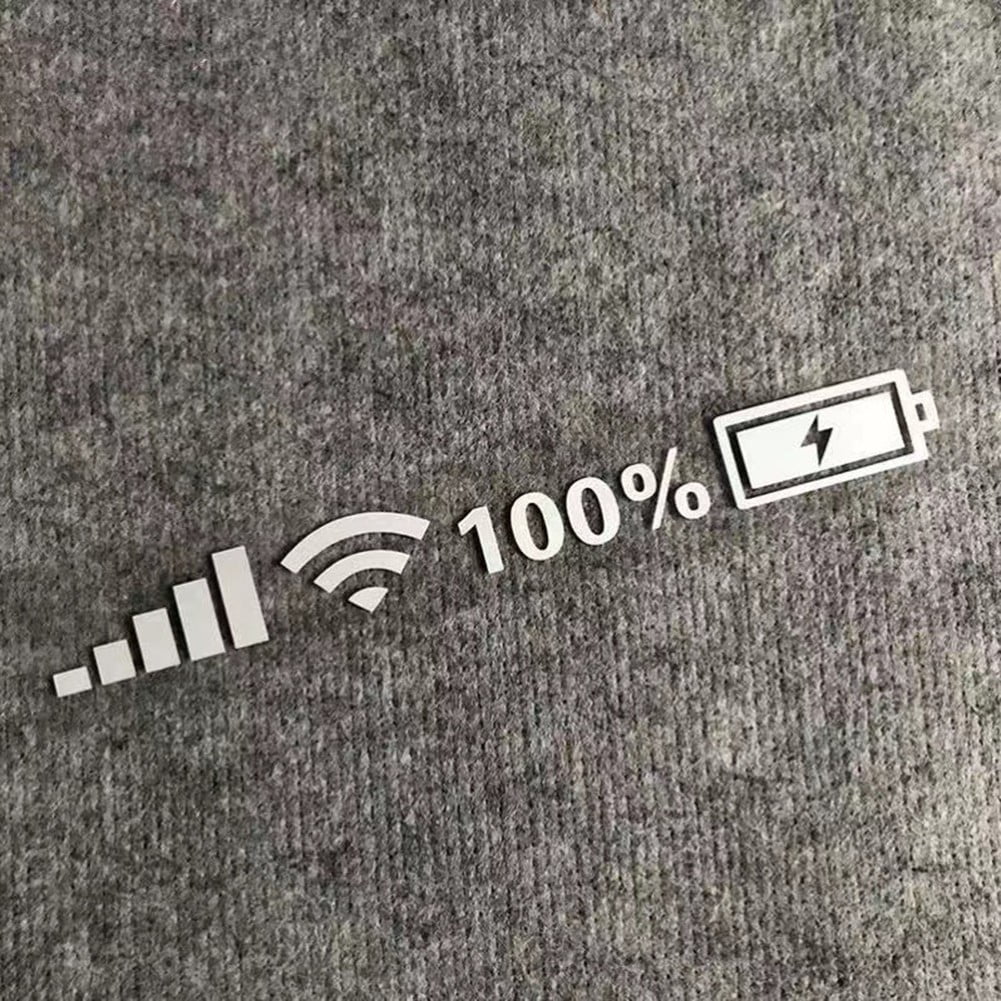 Versatile Decoration for Various Surfaces WiFi Battery Level Signal Car ...