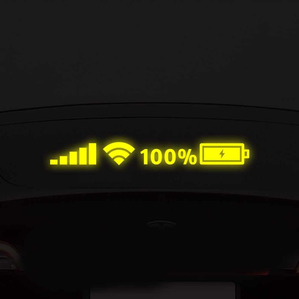 Versatile Decoration for Various Surfaces Wifi Battery Level Signal Car ...