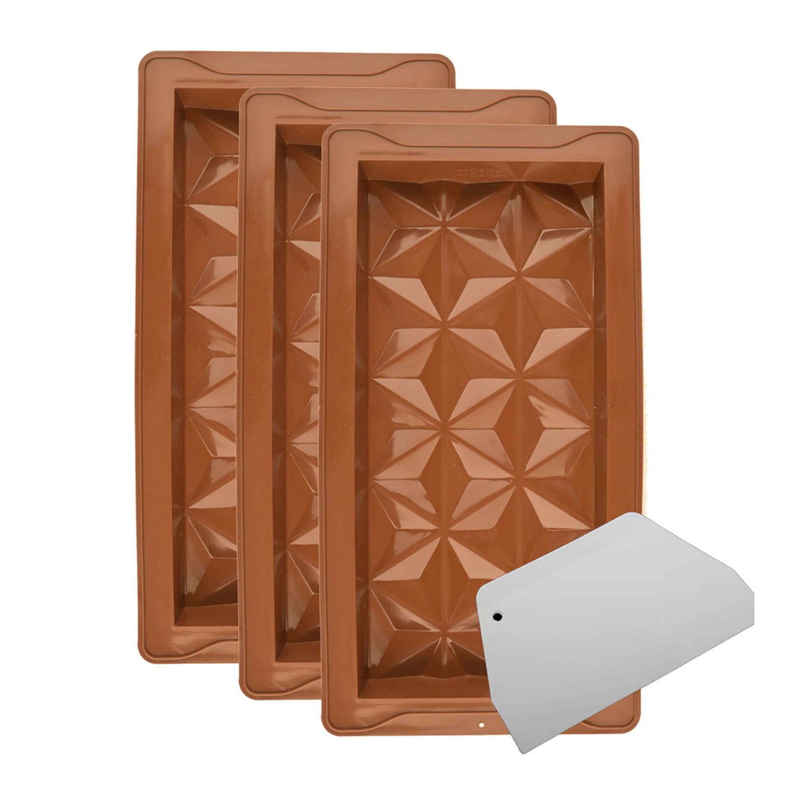 Deep Silicone Chocolate Bar Moulds - Heat Resistant Molds for Desserts ...