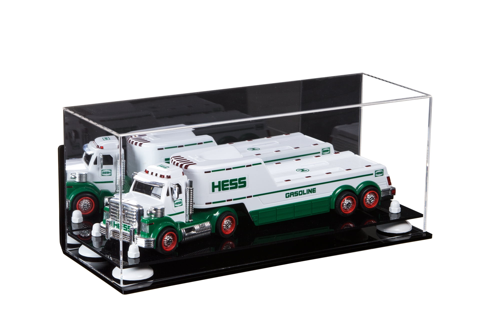 Versatile Deluxe Acrylic Display Case - Large Rectangle Box with White ...