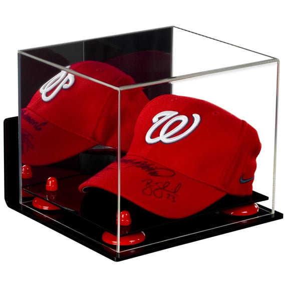 Versatile Deluxe Acrylic Display Case - Small Rectangle Box with Red ...